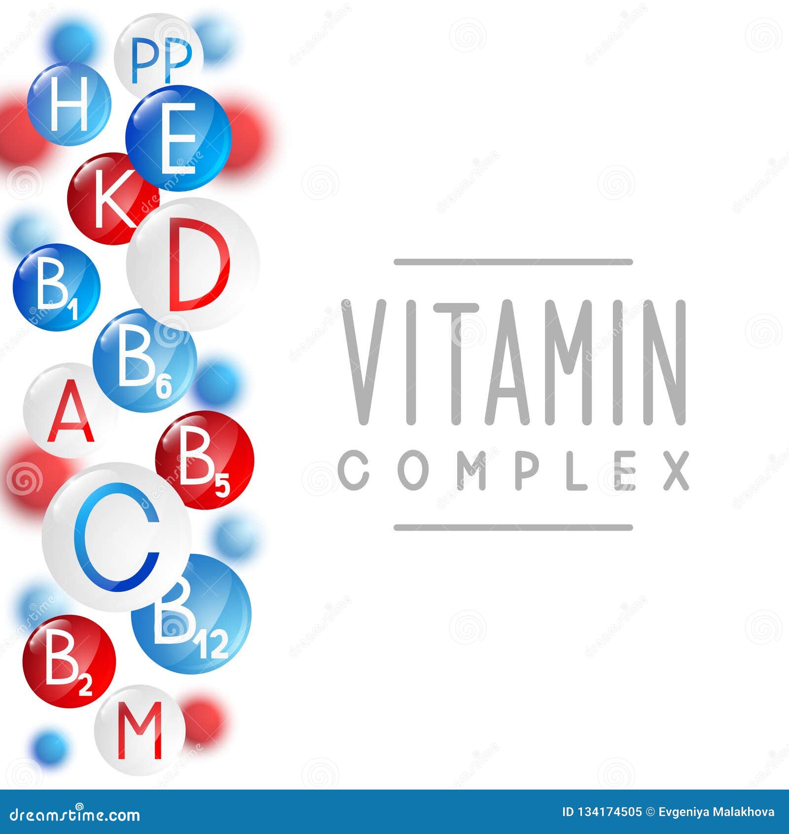 Vitamins Background for Your Design Stock Vector - Illustration of ...