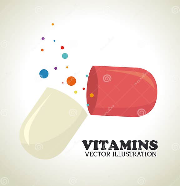 Vitamins design stock vector. Illustration of concept - 44816293
