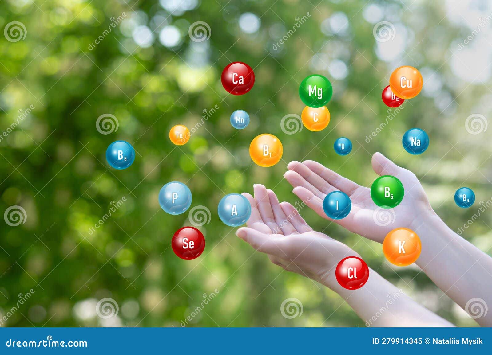 Vitamins in Natural Plants and Natural Substances Stock Image - Image ...