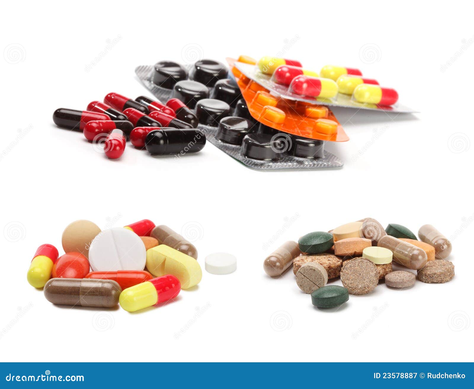 Vitamins, Pills and Tablets Stock Image - Image of hospital, medicament ...