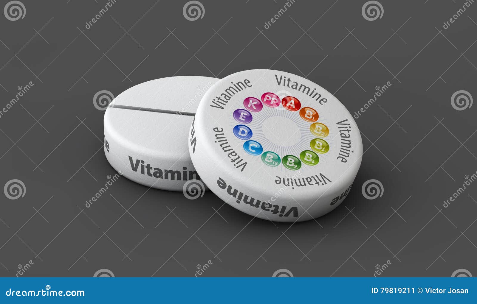 Vitamins, Pills and Tablets Stock Image - Image of healthy, cure: 79819211
