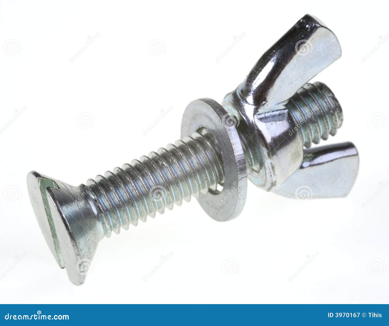 Vite, bullone e noce immagine stock. Immagine di metallico - 3970167