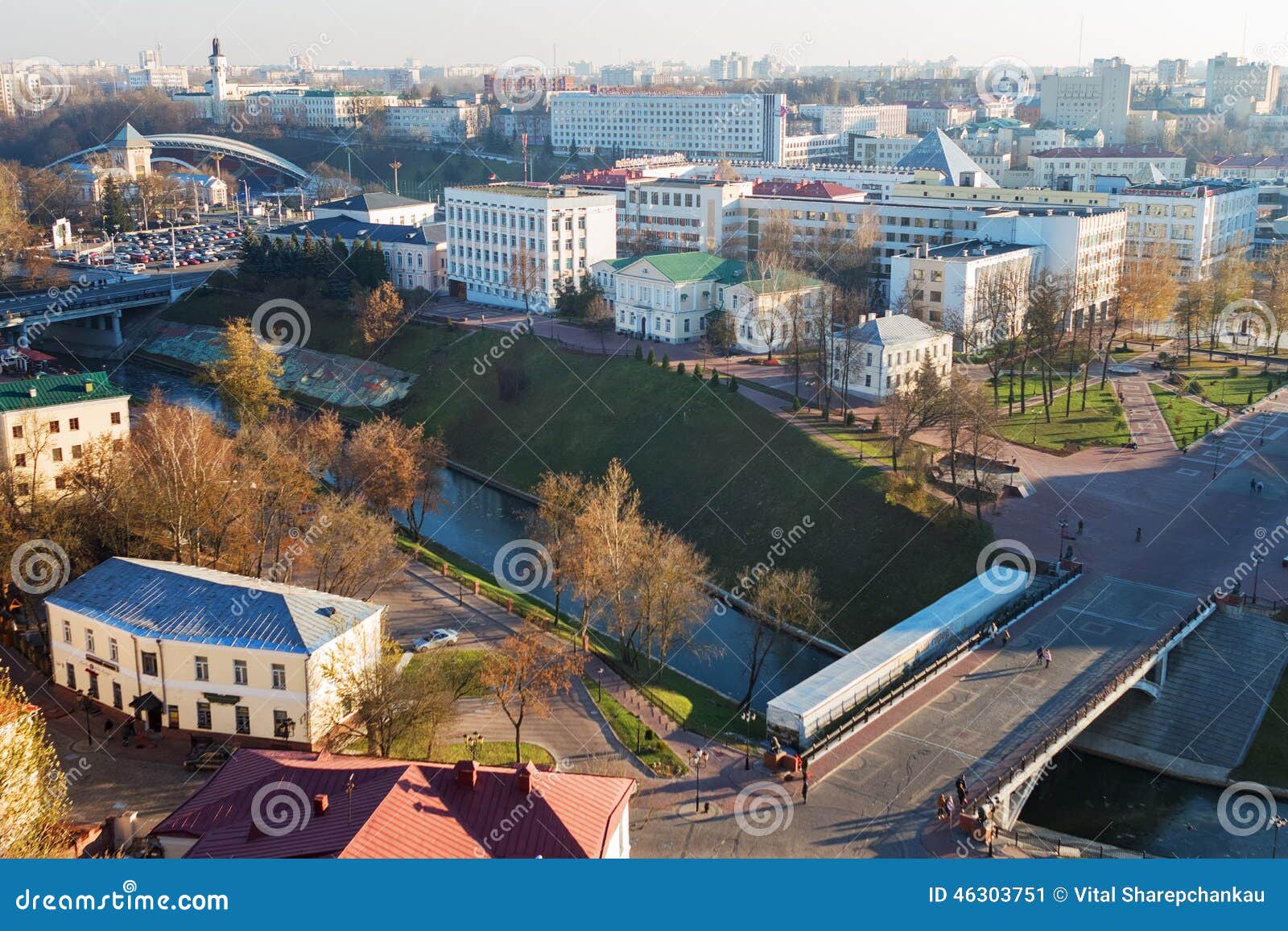 Vitebsk downtown. editorial photo. Image of europe, fall - 46303751