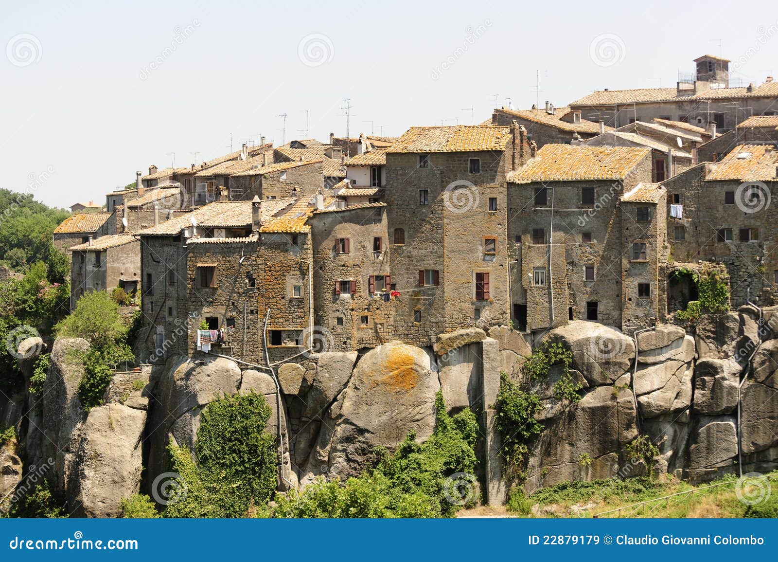 Vitorchiano, old town stock image. Image of italy, ancient - 22879179
