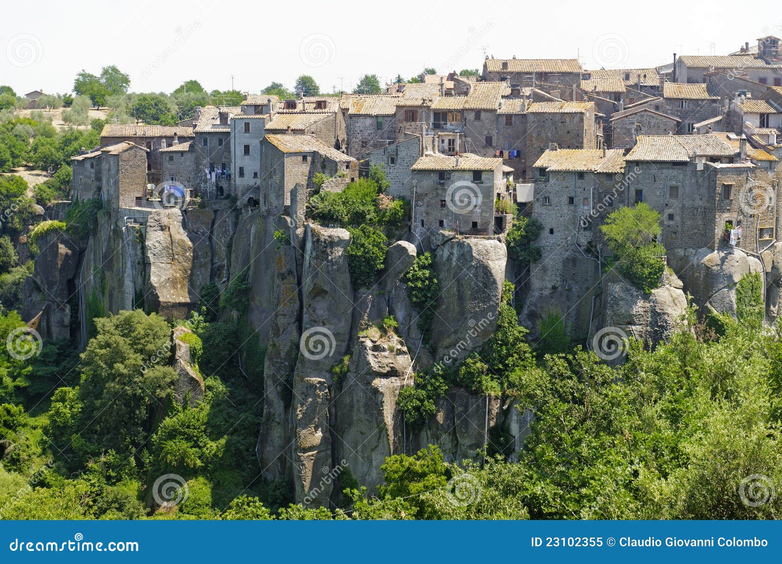 Vitorchiano, old town stock image. Image of outdoor, lazio - 23102355