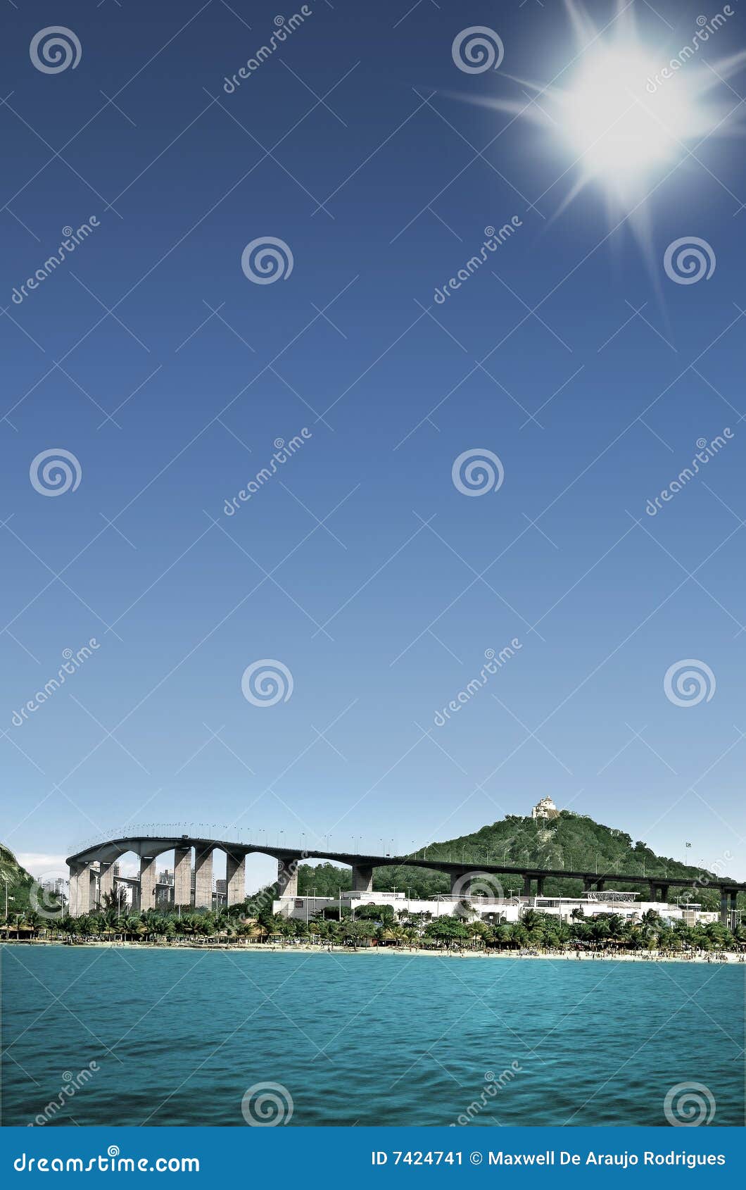 Vitoria Espirito Santo Brazil Stock Image - Image of skyline, playa ...