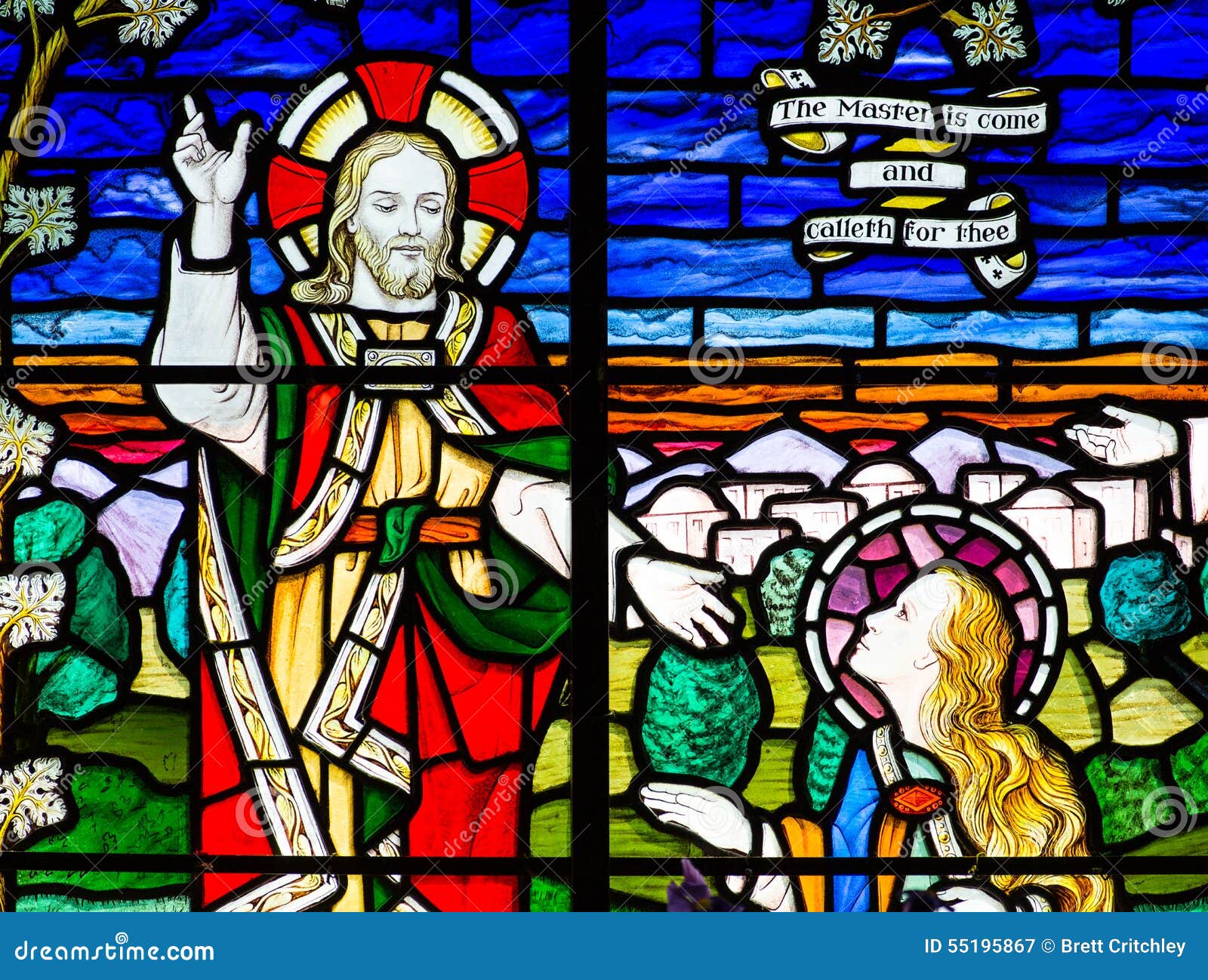 Vitral Jesús imagen de archivo. Imagen de colorido, religioso - 55195867