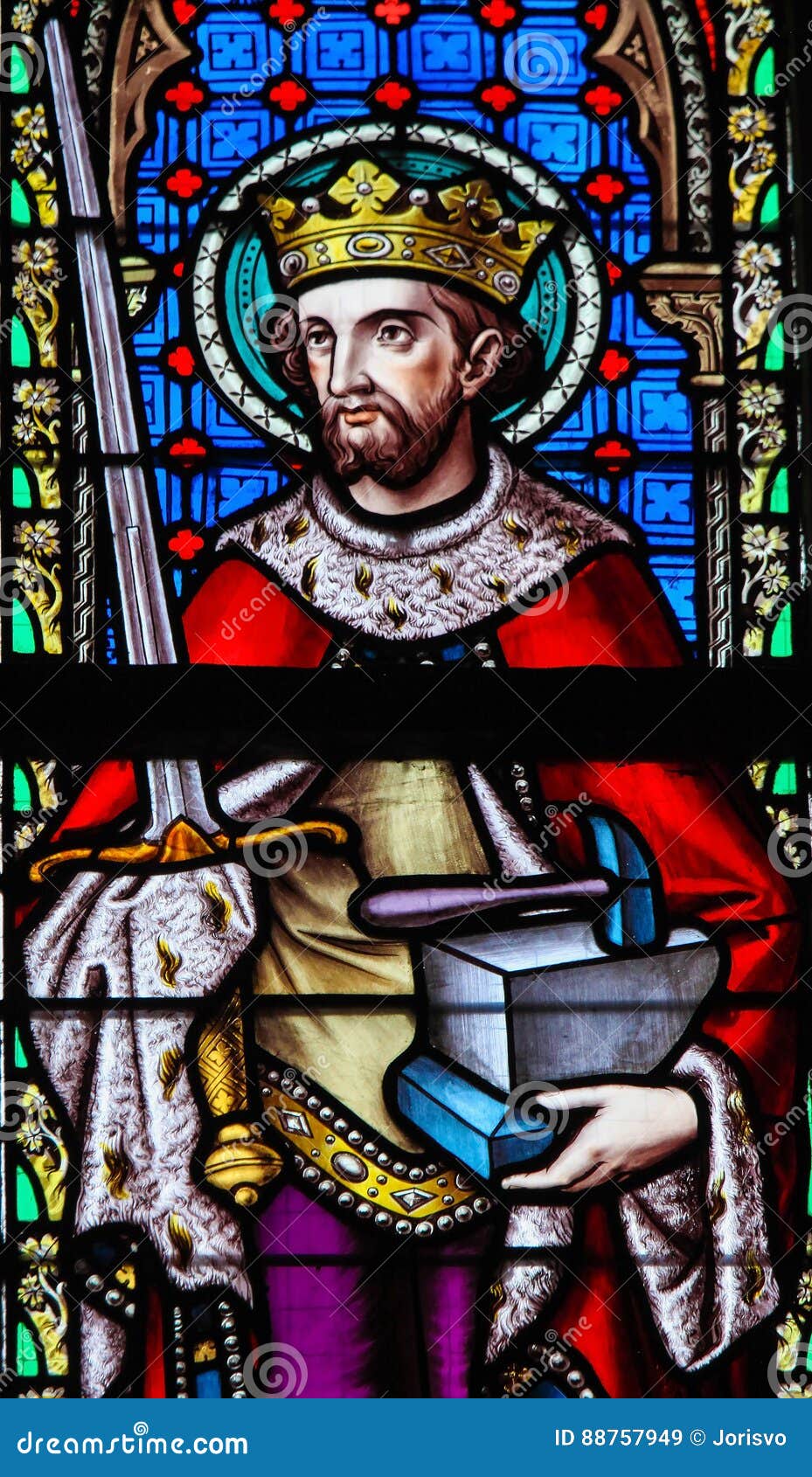 Vitral - Santo Adrian O Adrianus Imagen de archivo - Imagen de santo ...