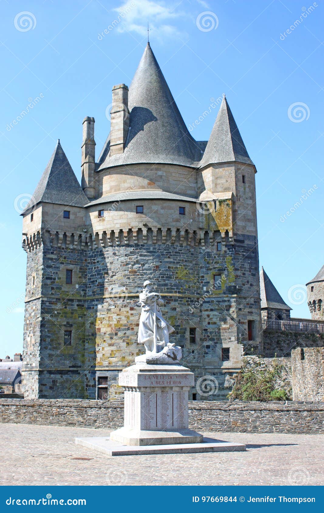 Vitre castle, France stock photo. Image of medieval, castle - 97669844