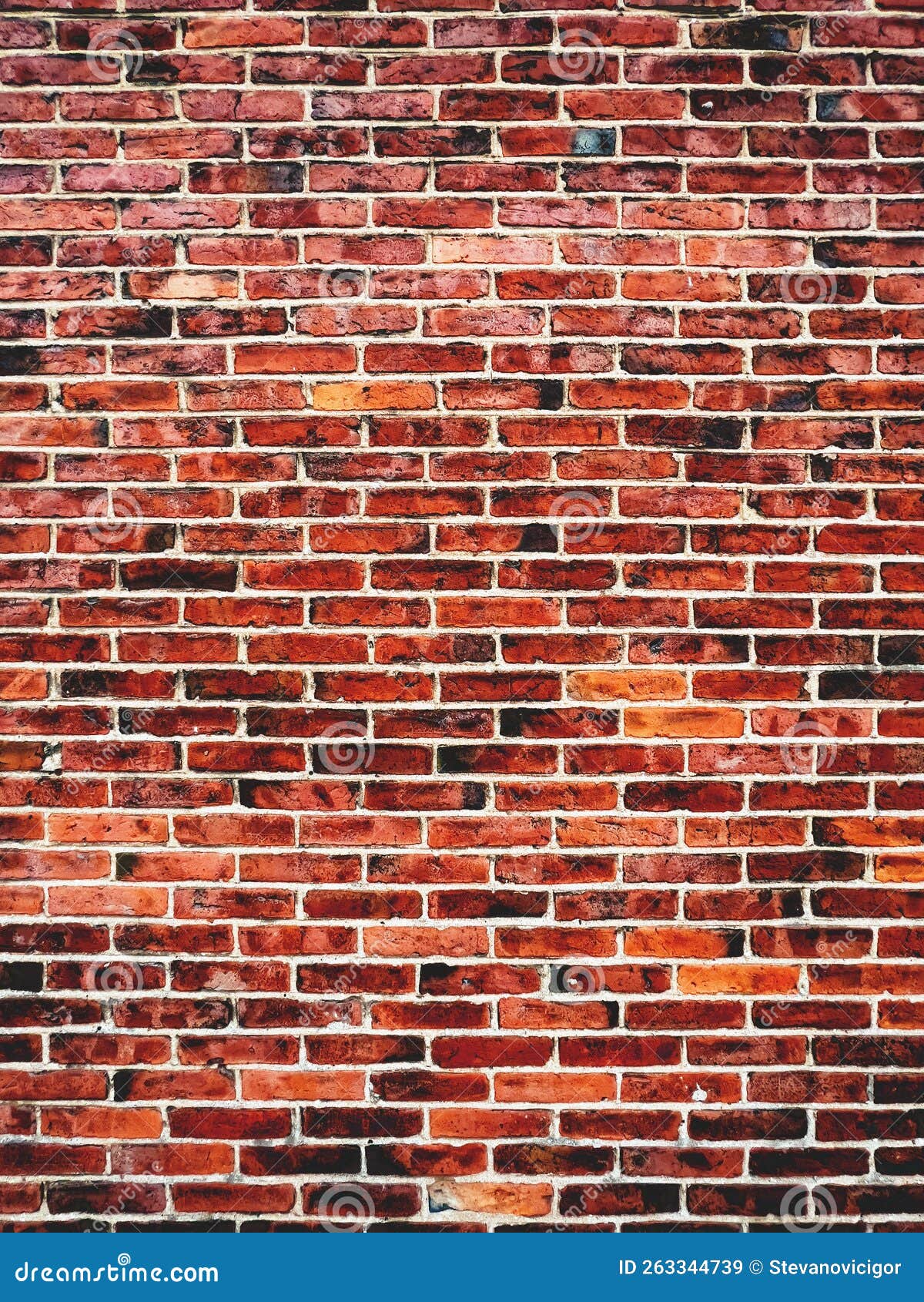 Vitrified Rustic Brick Wall Tile Pattern As Background. Stock Image ...