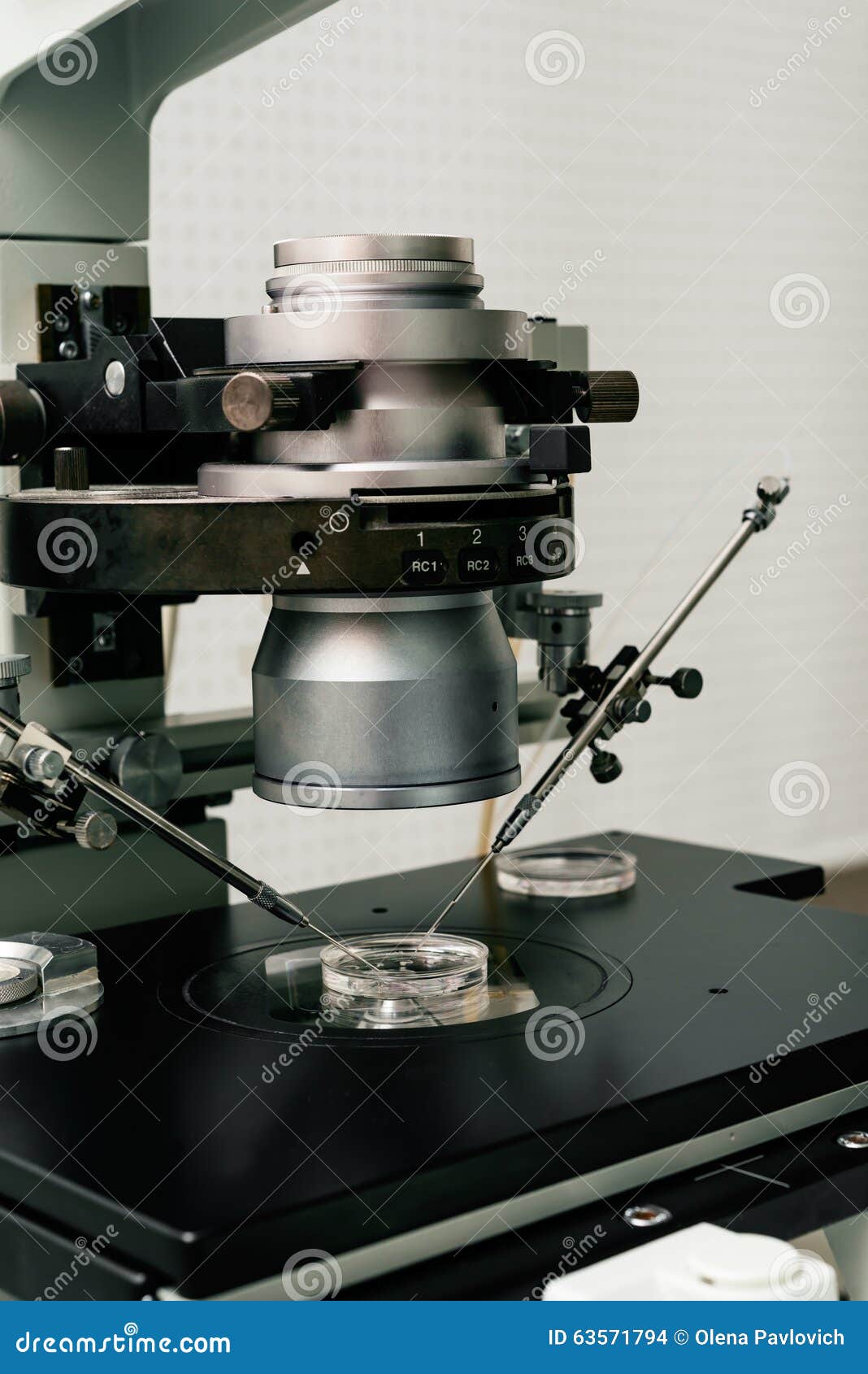 In Vitro Fertilization Process Close Up. Equipment on Laboratory of ...