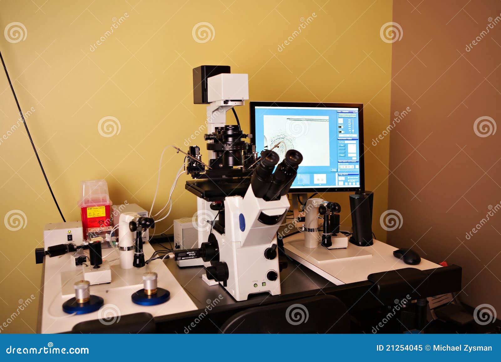 In Vitro Lab Work Station stock image. Image of infertility - 21254045