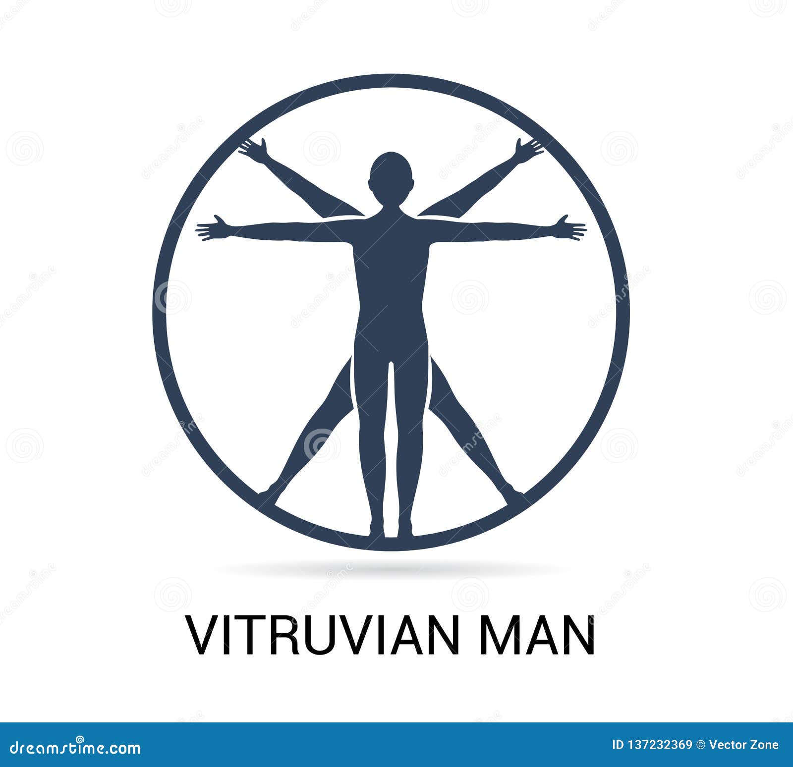 Vitruvian Man Icon In Trendy Design Style. Vitruvian Man Icon Isolated ... Vitruvian Man Icon In Trendy Design Style. Vitruvian Man Icon Isolated ...