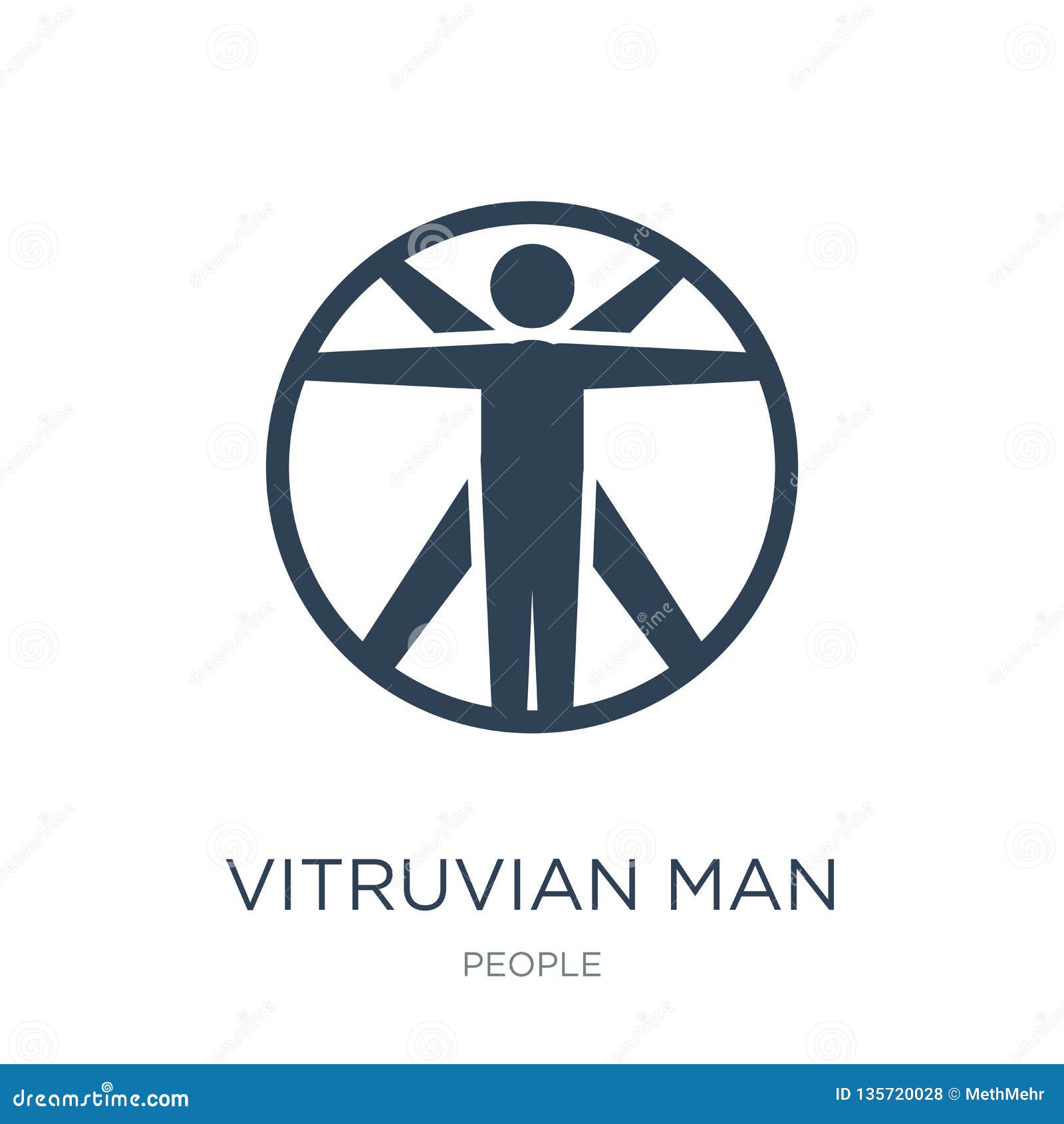 Vitruvian Man Icon in Trendy Design Style. Vitruvian Man Icon Isolated ... Vitruvian Man Icon in Trendy Design Style. Vitruvian Man Icon Isolated ...