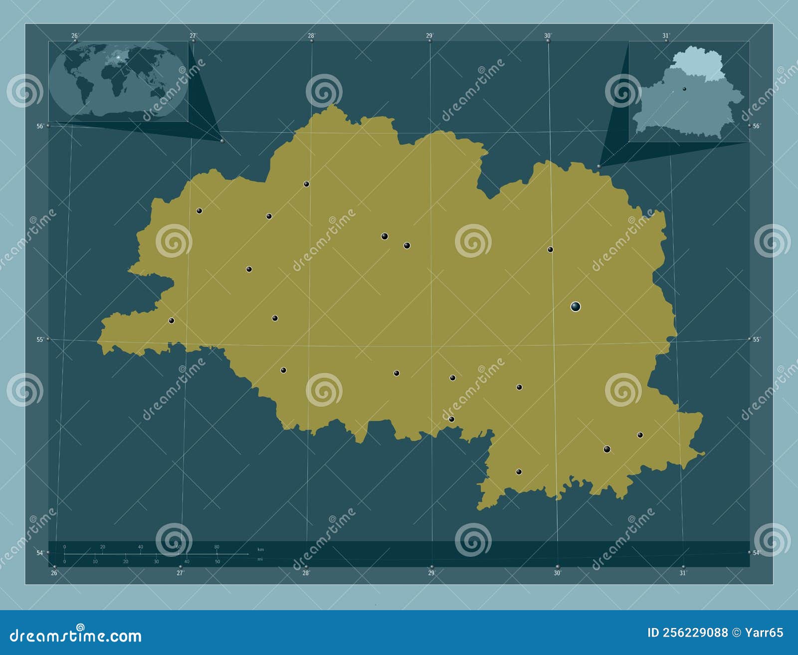 Vitsyebsk, Belarus. Solid. Major Cities Stock Illustration ...