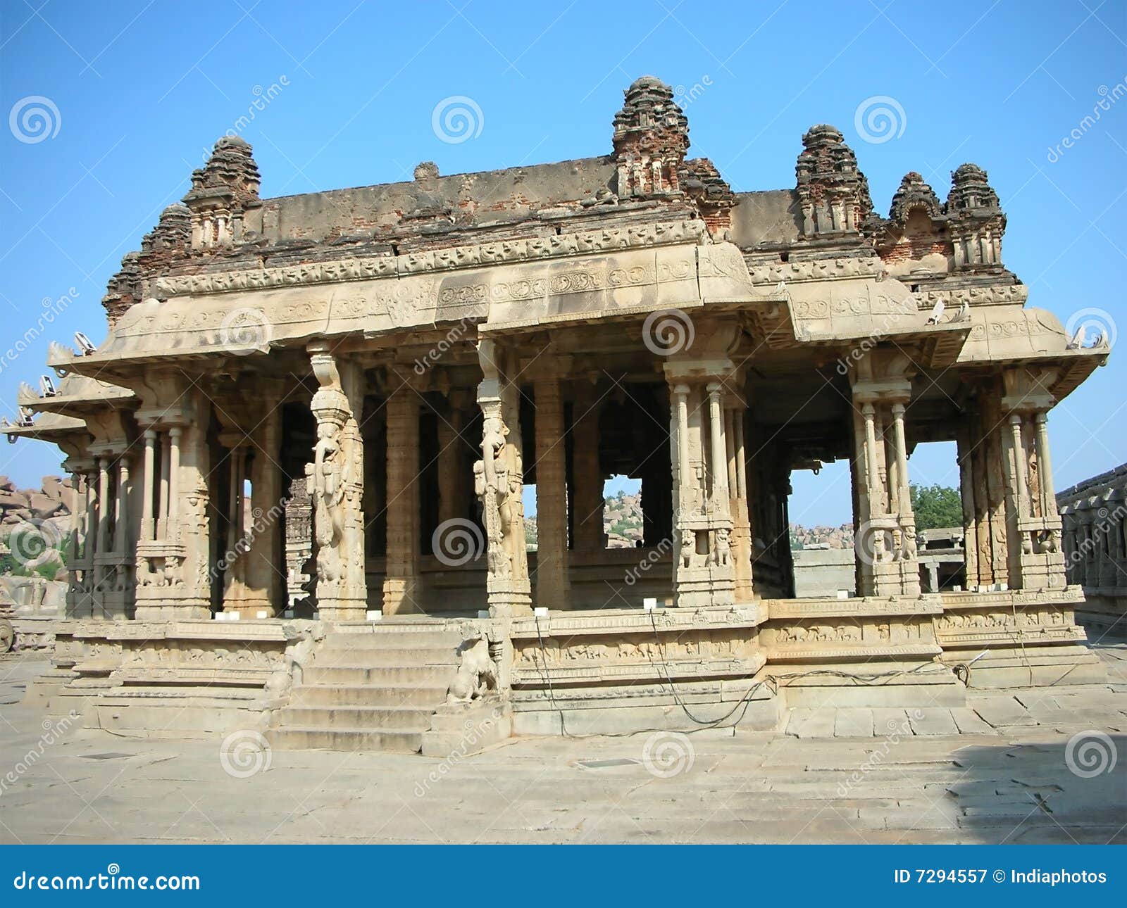Vittala Temple Hampi India stock image. Image of hampi - 7294557
