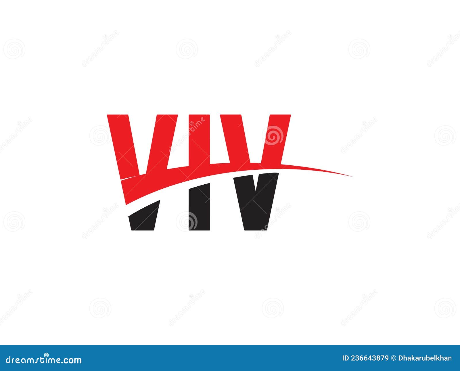 VIV Letter Initial Logo Design Vector Illustration Stock Vector ...