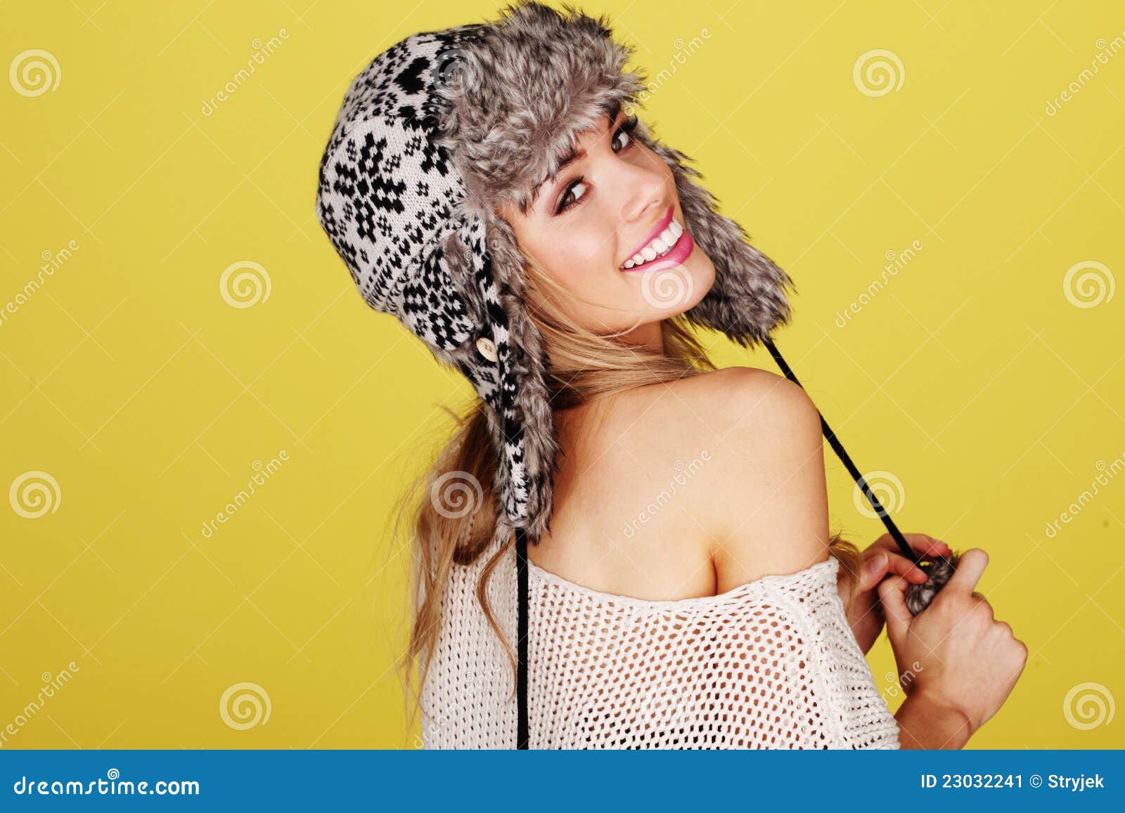 Vivacious Smiling Blonde stock image. Image of attractive - 23032241