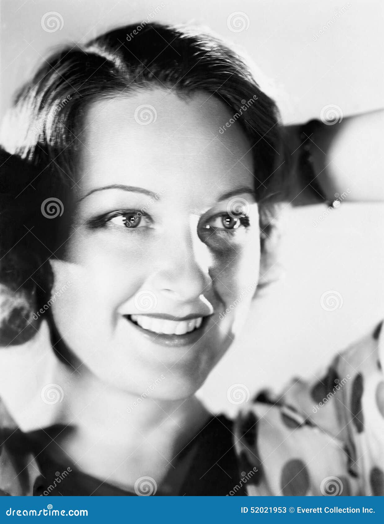 Vivacious woman smiling stock image. Image of facial - 52021953