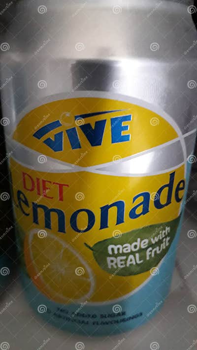 Vive Lemonade Can Logo Icon Pop Lemon Editorial Image - Image of ...