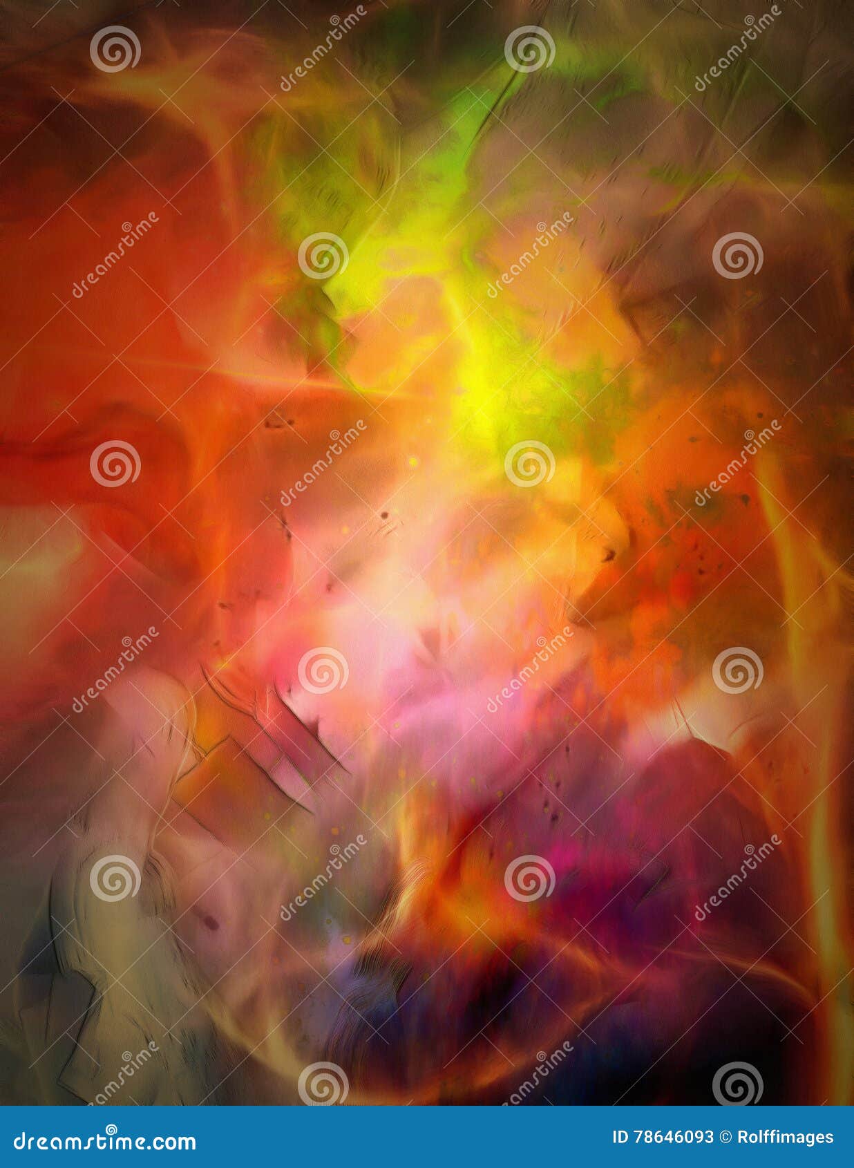 Vivid Abstract Neural Network Illustration With Colorful Branching ...