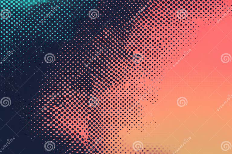 Abstract Gradient Pattern with Dots Showcasing Vibrant Colors at Dusk ...
