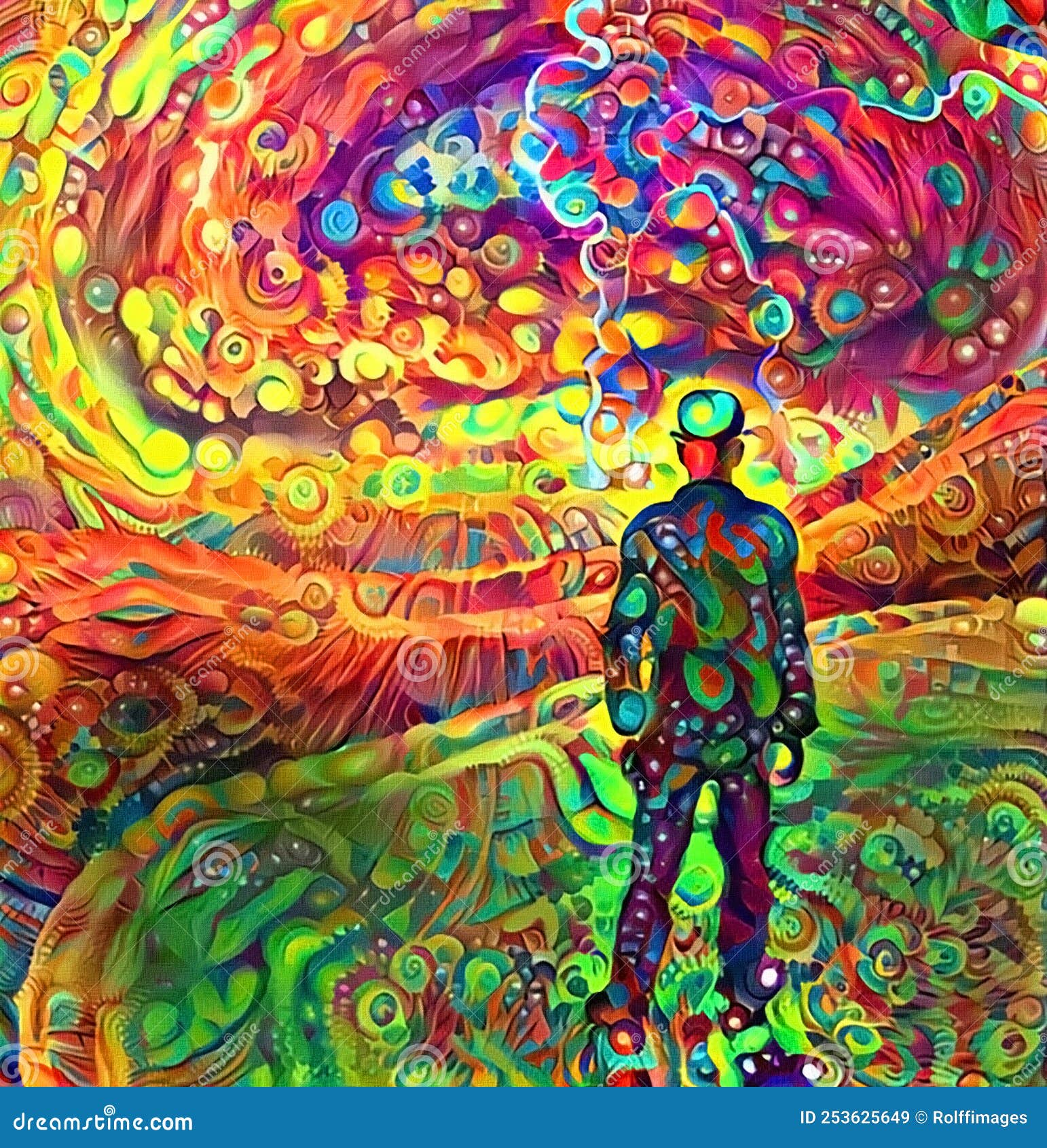 Vivid abstract illusion stock illustration. Illustration of natural ...