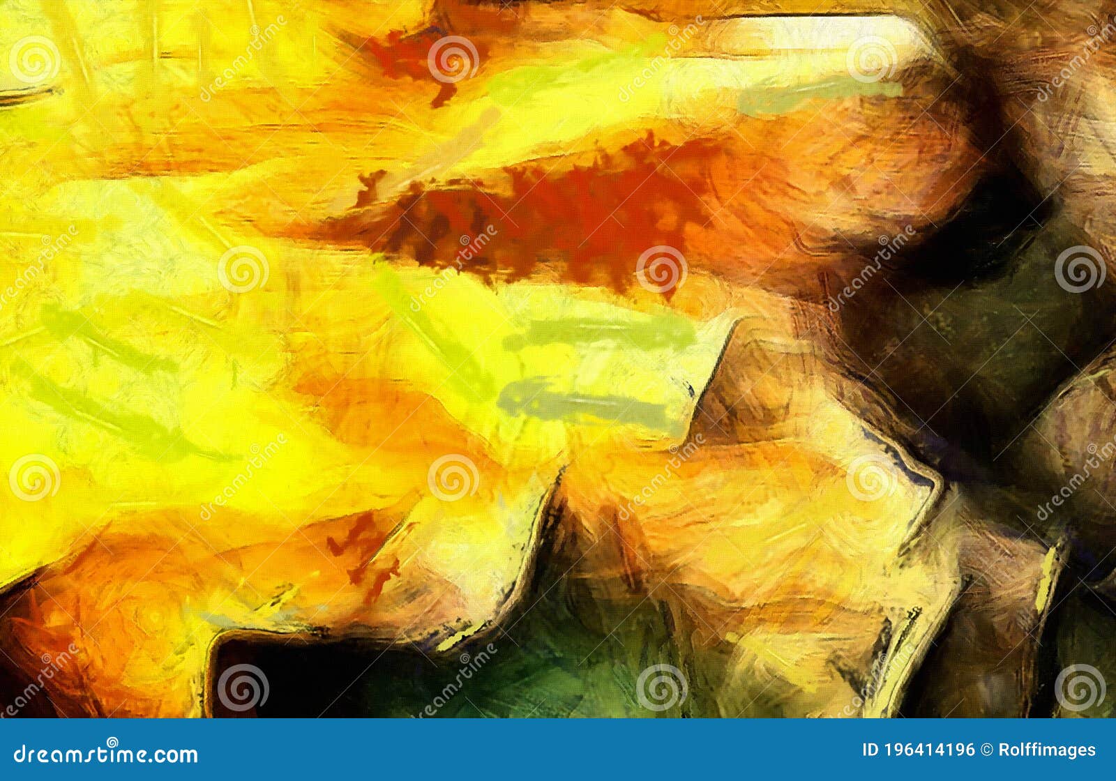 Vivid Abstract Art With Basic Shapes And Objects Forming A Colorful ...