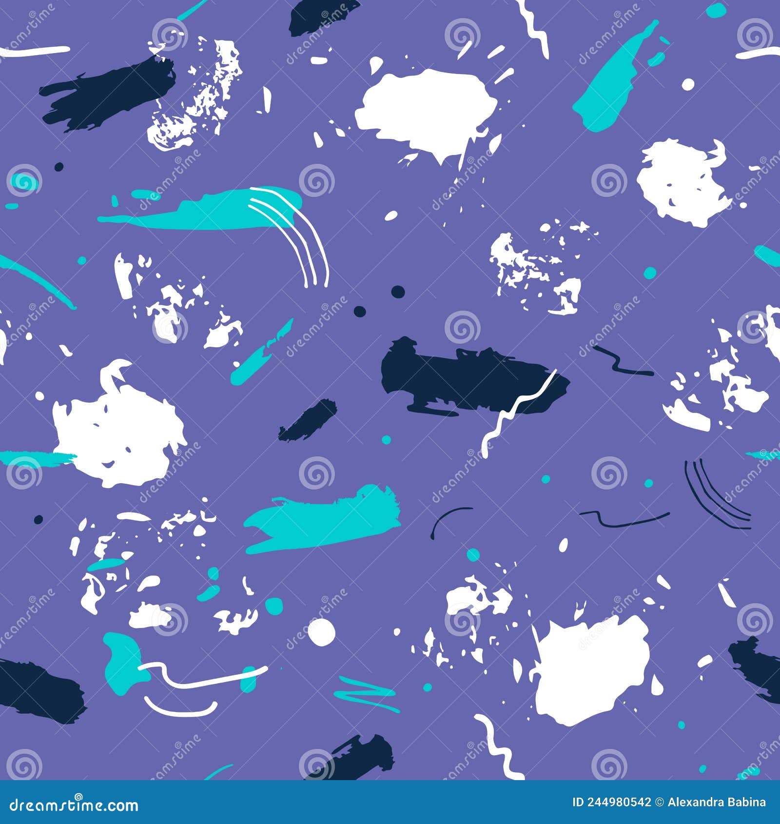 Vivid Abstract Pattern with Different Shapes. Stock Vector ...