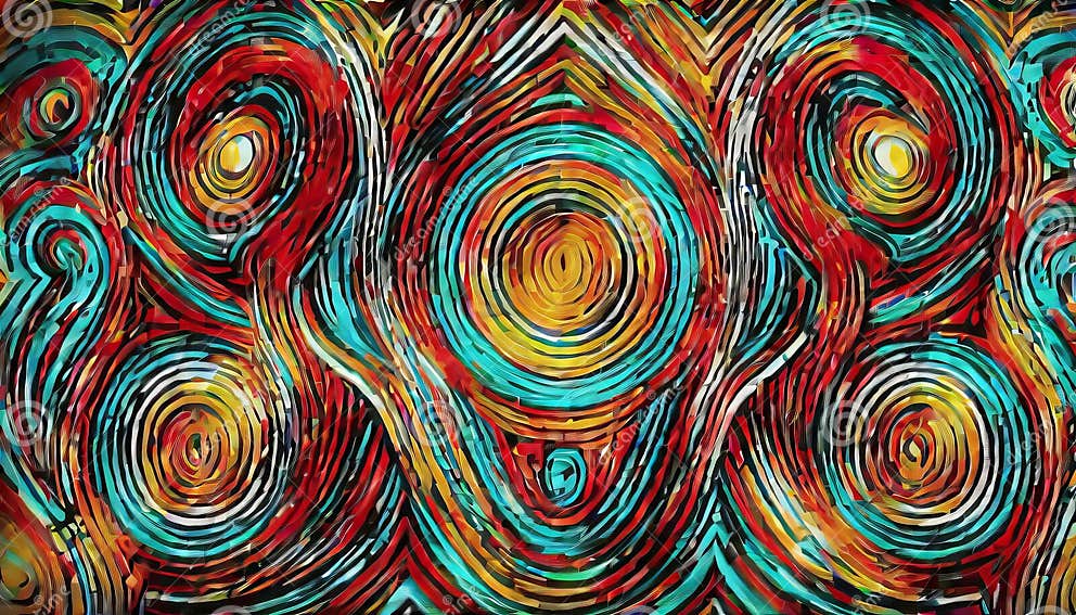 Vivid Abstract Swirls and Patterns Stock Photo - Image of colorful ...