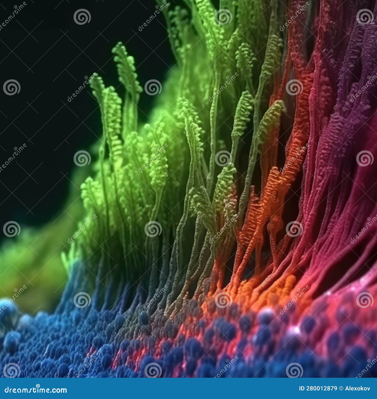 Vivid Algae Under the Microscope: a Stunning 4K View for Scientific ...