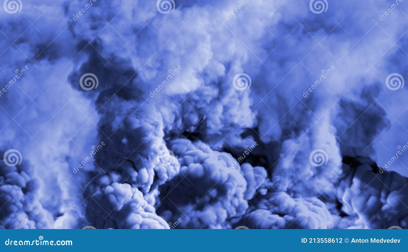 Vivid Background of Dense Smoke, Pollution Concept - Abstract 3D ...