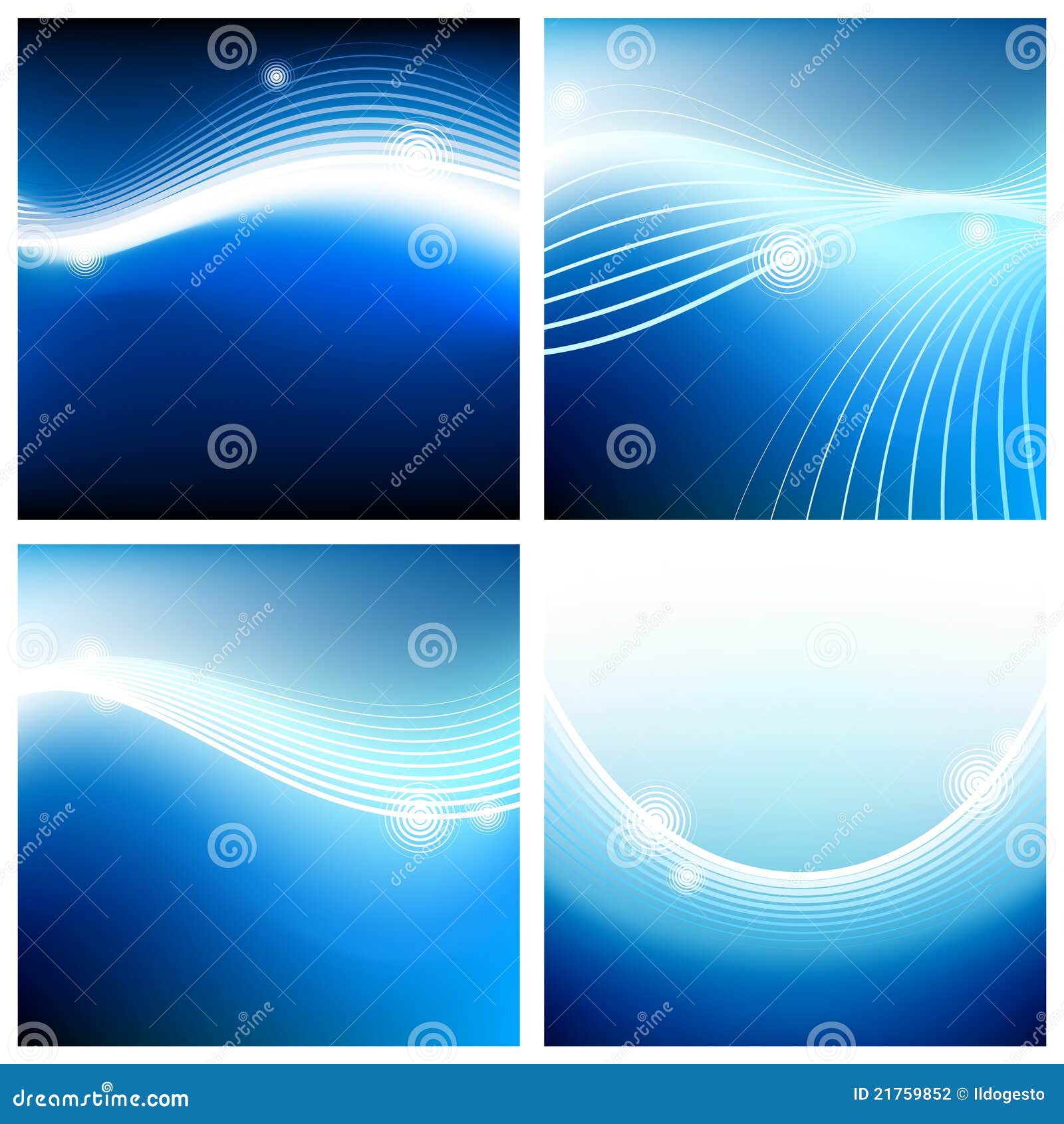 Vivid Backgrounds of Blue Sky Stock Vector - Illustration of glow ...