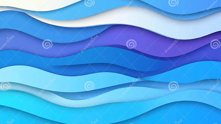 Vivid Blue Gradient Waves Create a Dynamic Backdrop, Perfect for Modern ...