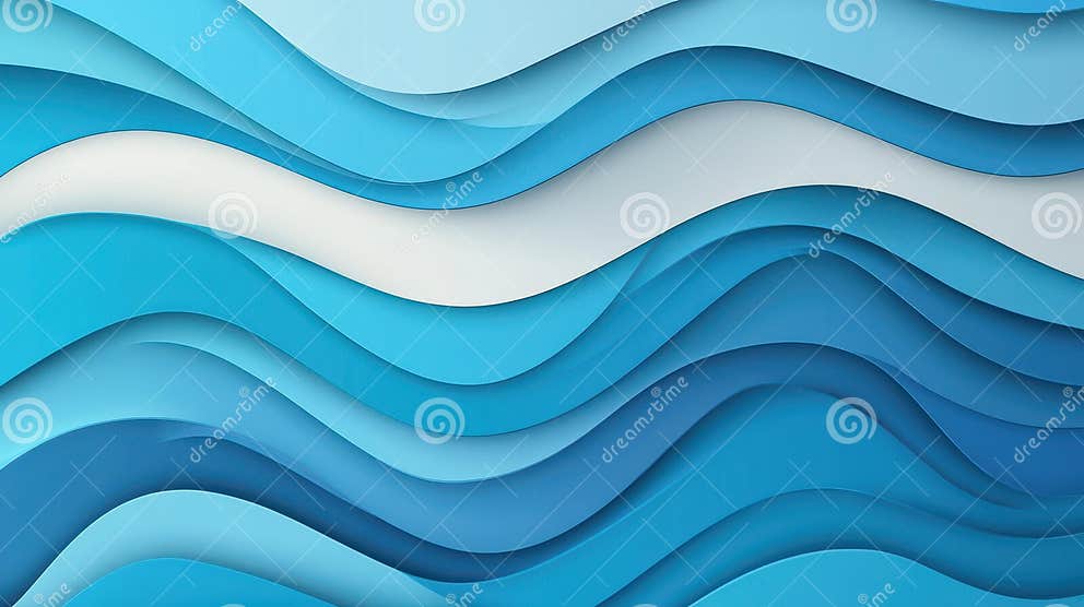 Vivid Blue Gradient Waves Create a Dynamic Backdrop, Perfect for Modern ...