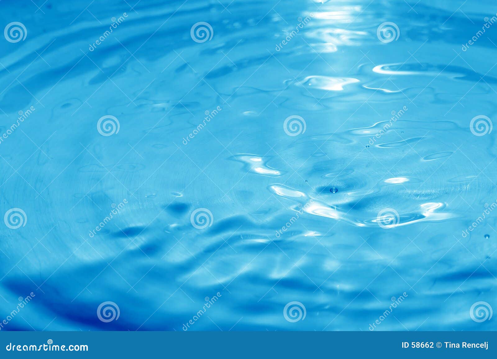 Vivid Blue Water Surface stock photo. Image of refresh, thirst - 58662
