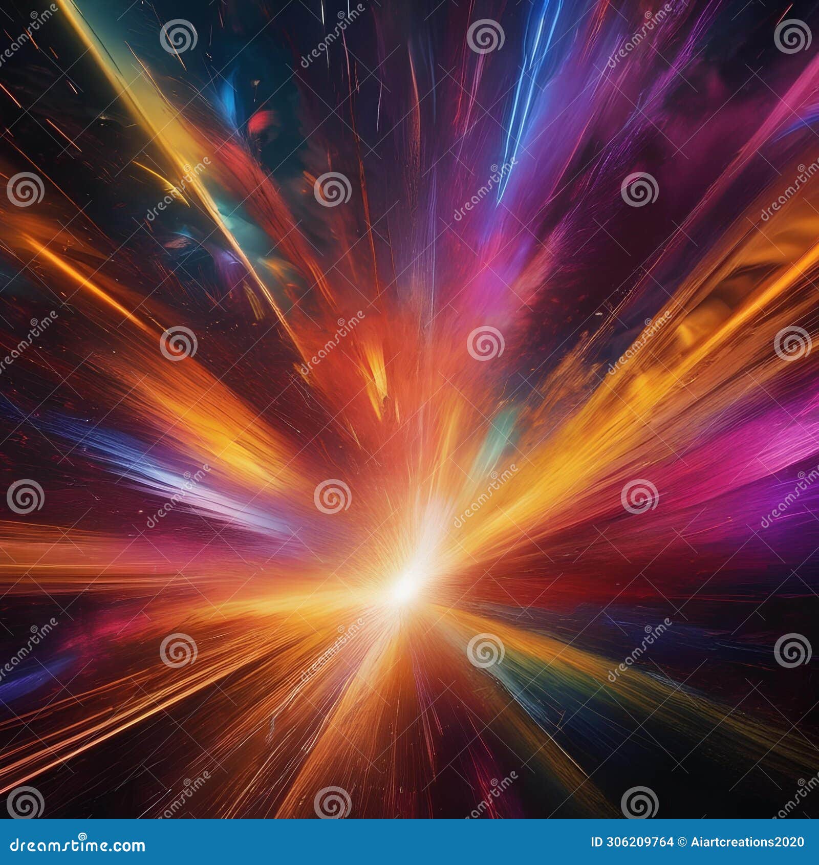 Vivid Bursts of Color Exploding in a Chaotic yet Harmonious Arrangement ...