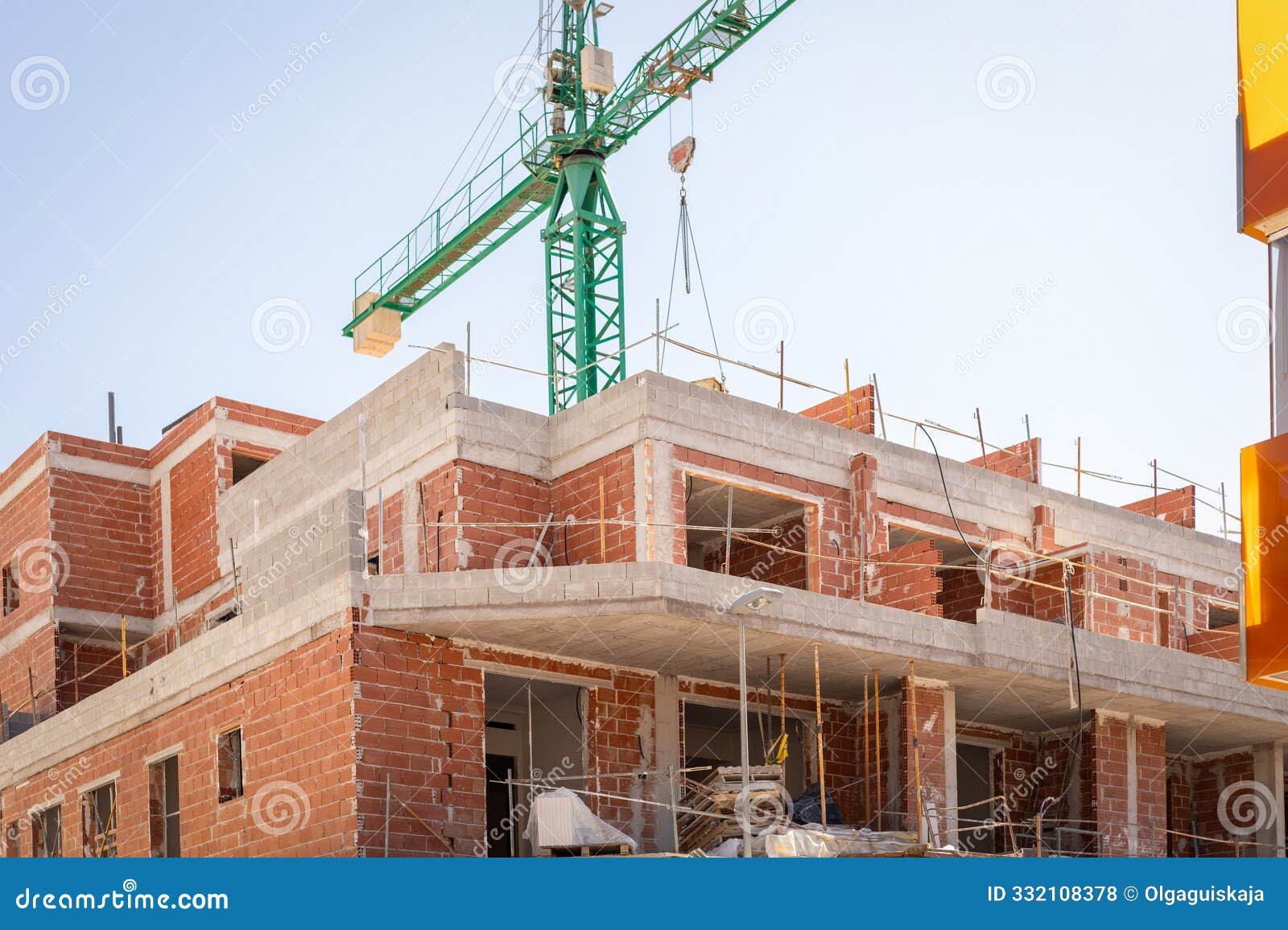 Vivid Capture of Construction Site Showcasing Building in Progress with ...