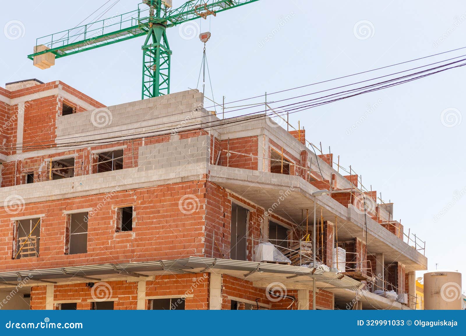 Vivid Capture of Construction Site Showcasing Building in Progress with ...