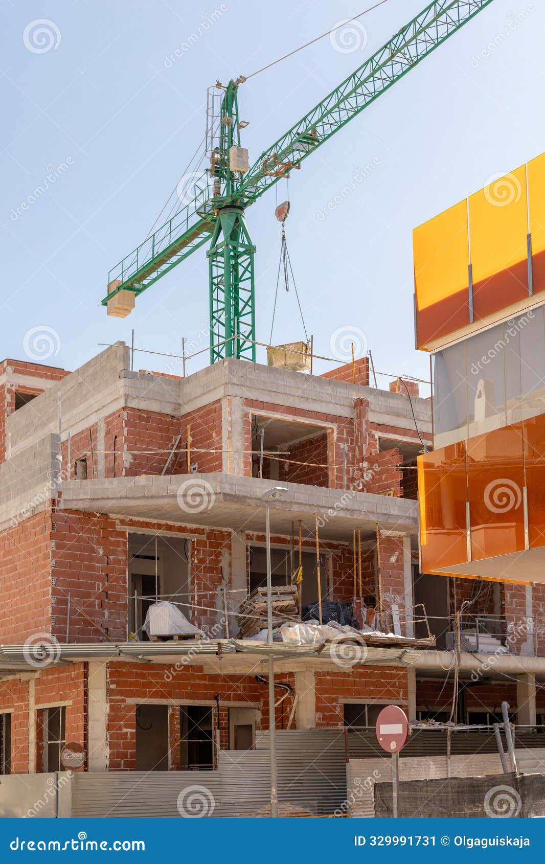 Vivid Capture of Construction Site Showcasing Building in Progress with ...