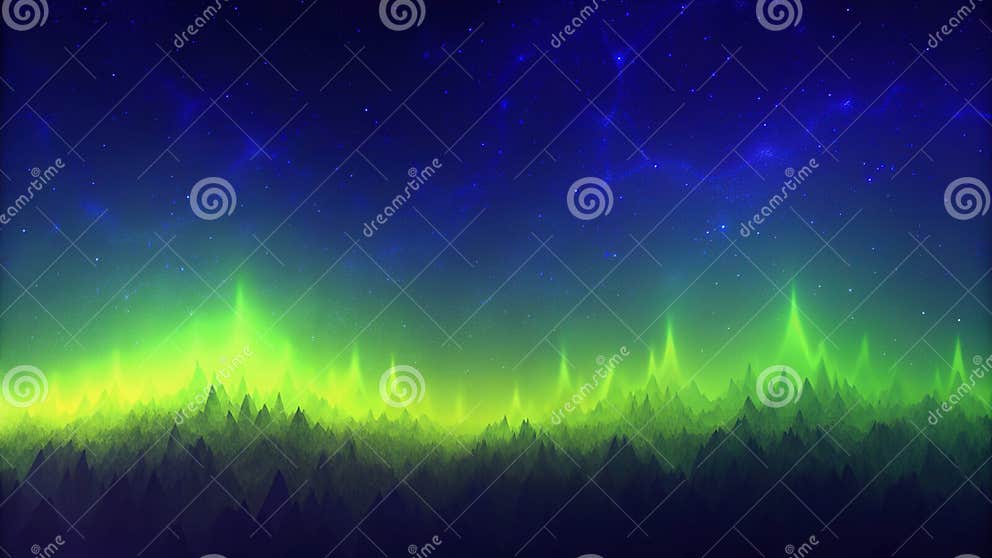 Vivid Chartreuse Transitioning into Deep Indigo with Bold Gradient ...