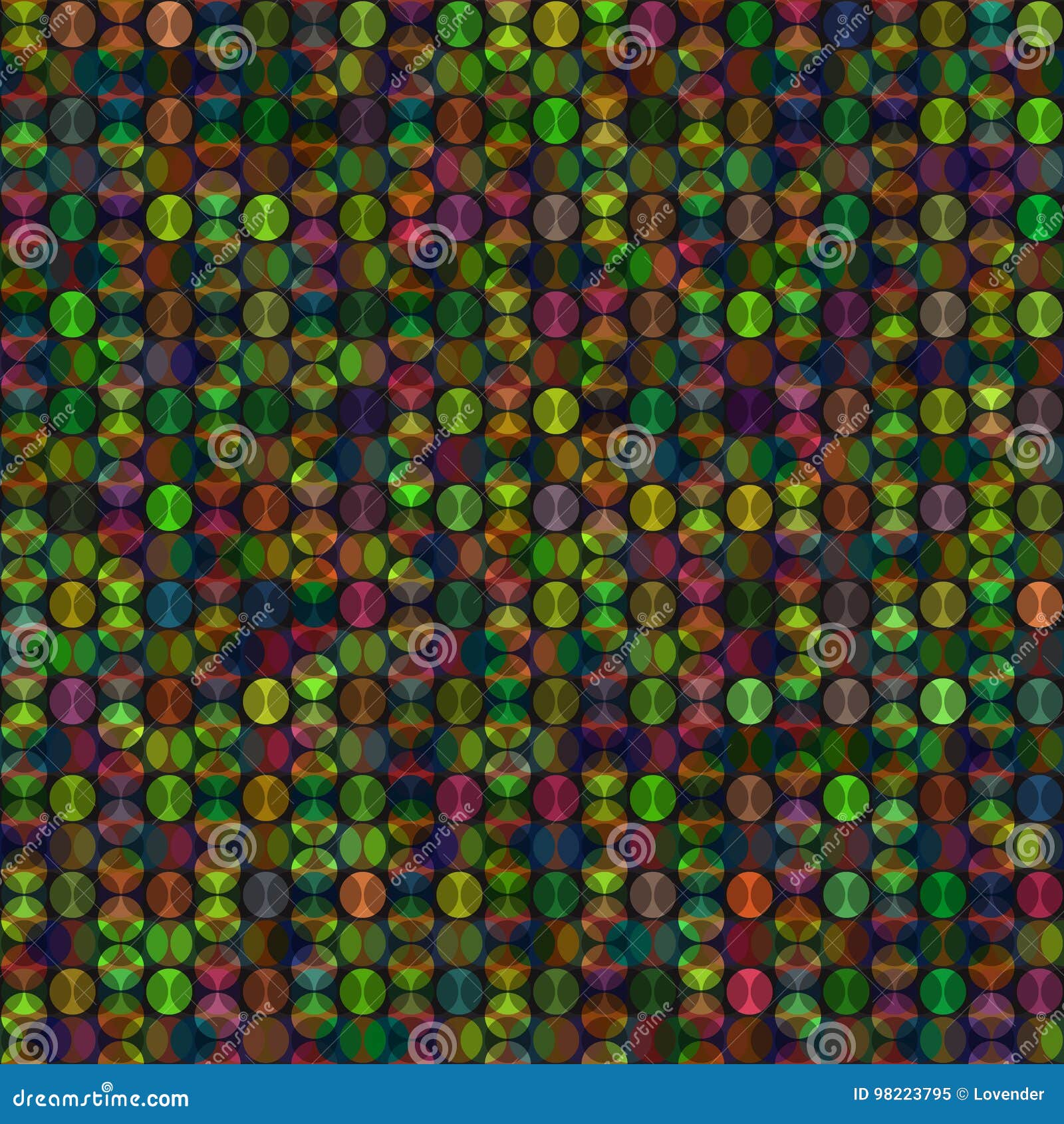 Vivid Circles Bright Vector Seamless Background Stock Vector ...