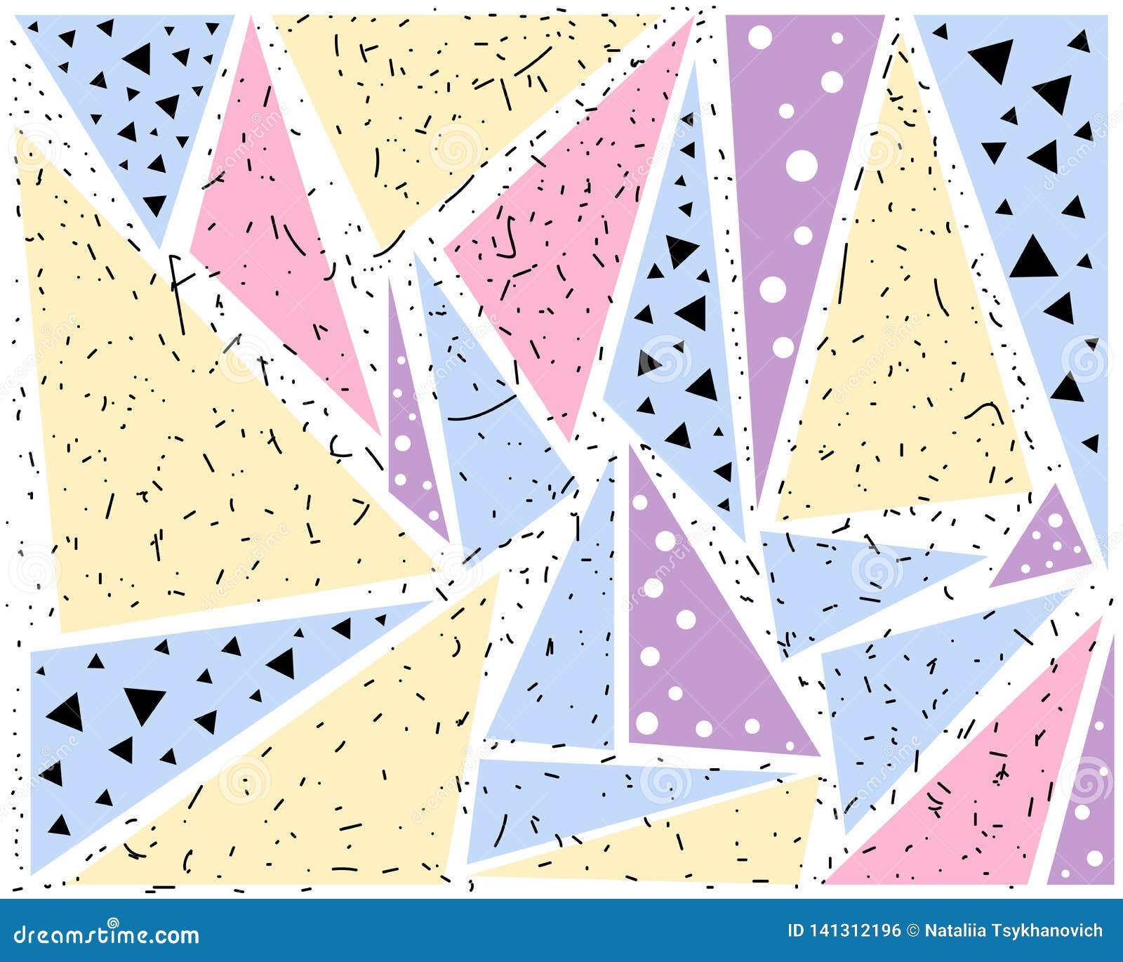 Geometric Abstract Multi Colored Pattern Set of Background Details ...