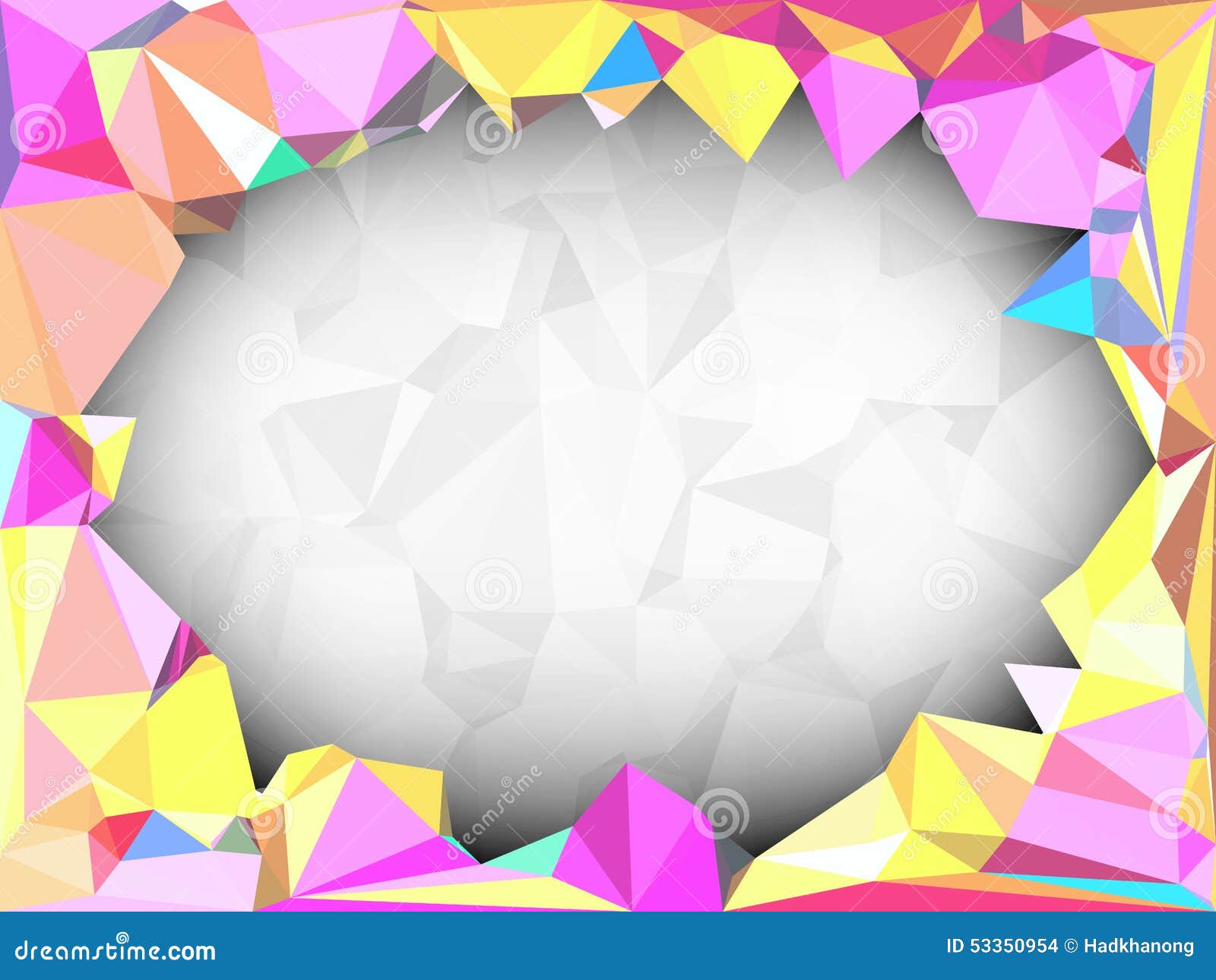 Vivid Color Polygonal Background with Space for Adding Text Stock ...