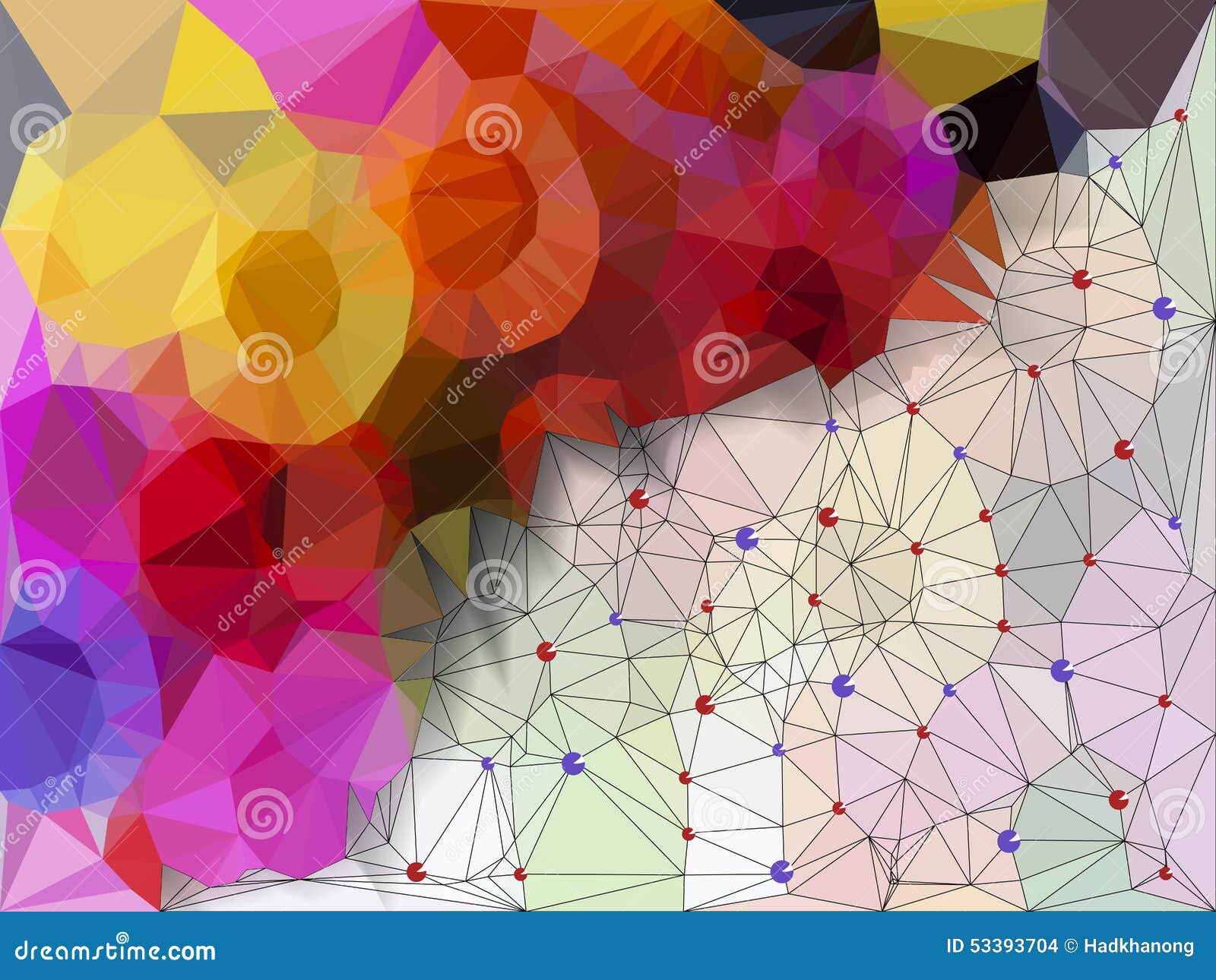 Vivid Color Polygonal Background Stock Vector - Illustration of ...