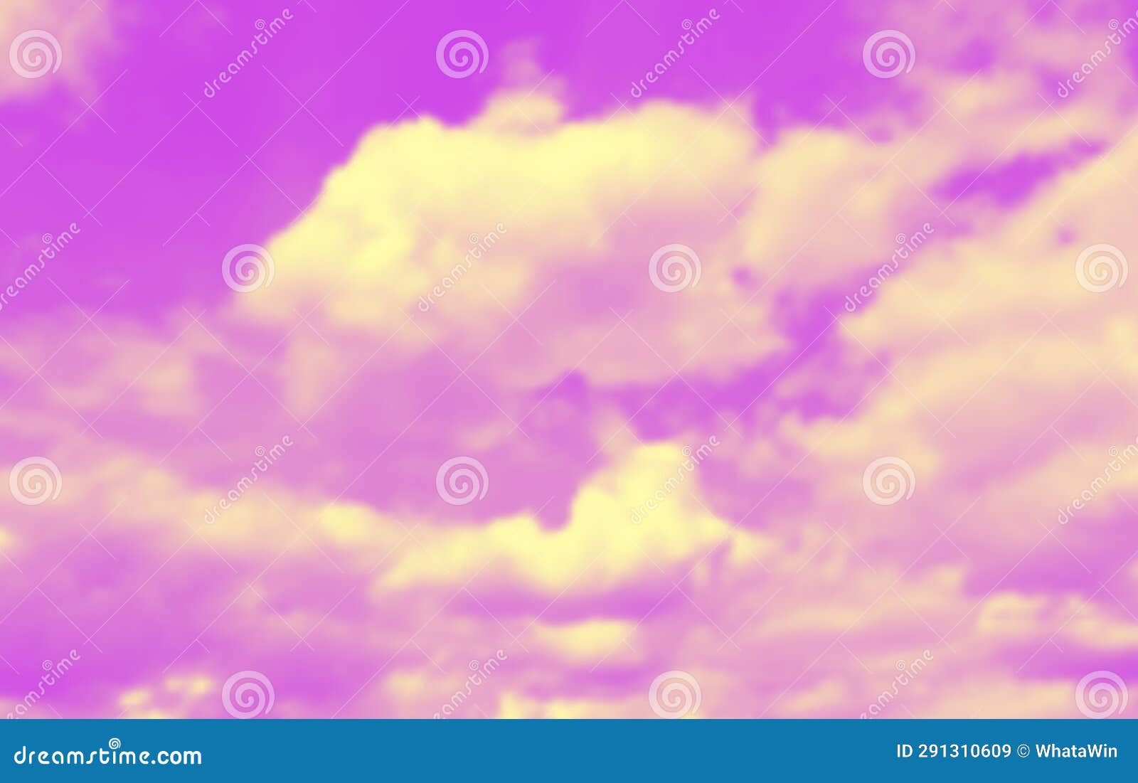 Vivid Colored Aesthetic Sky Background. Realistic Vector Clouds Stock ...