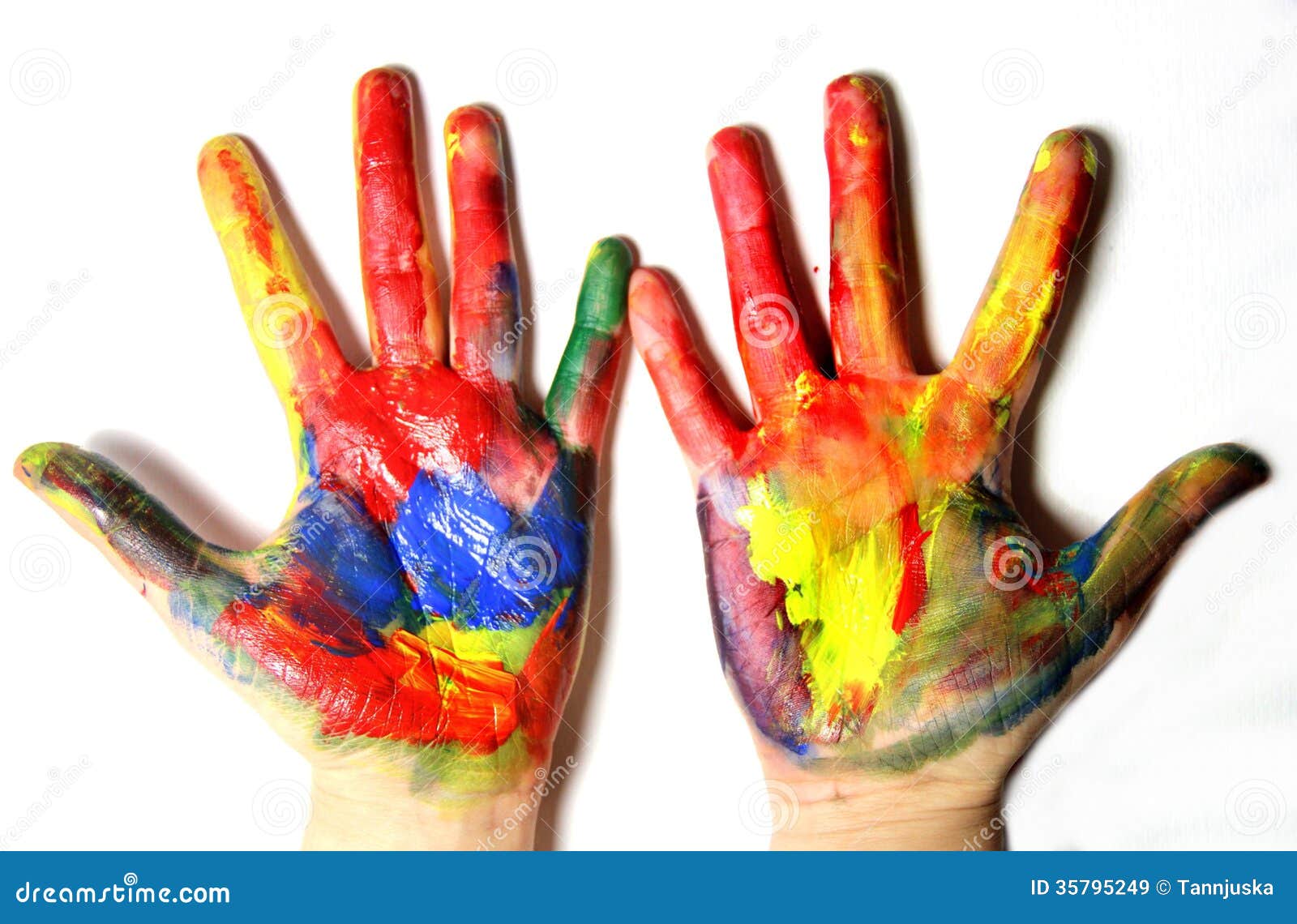 Vivid colored hands stock image. Image of colorful, bright - 35795249
