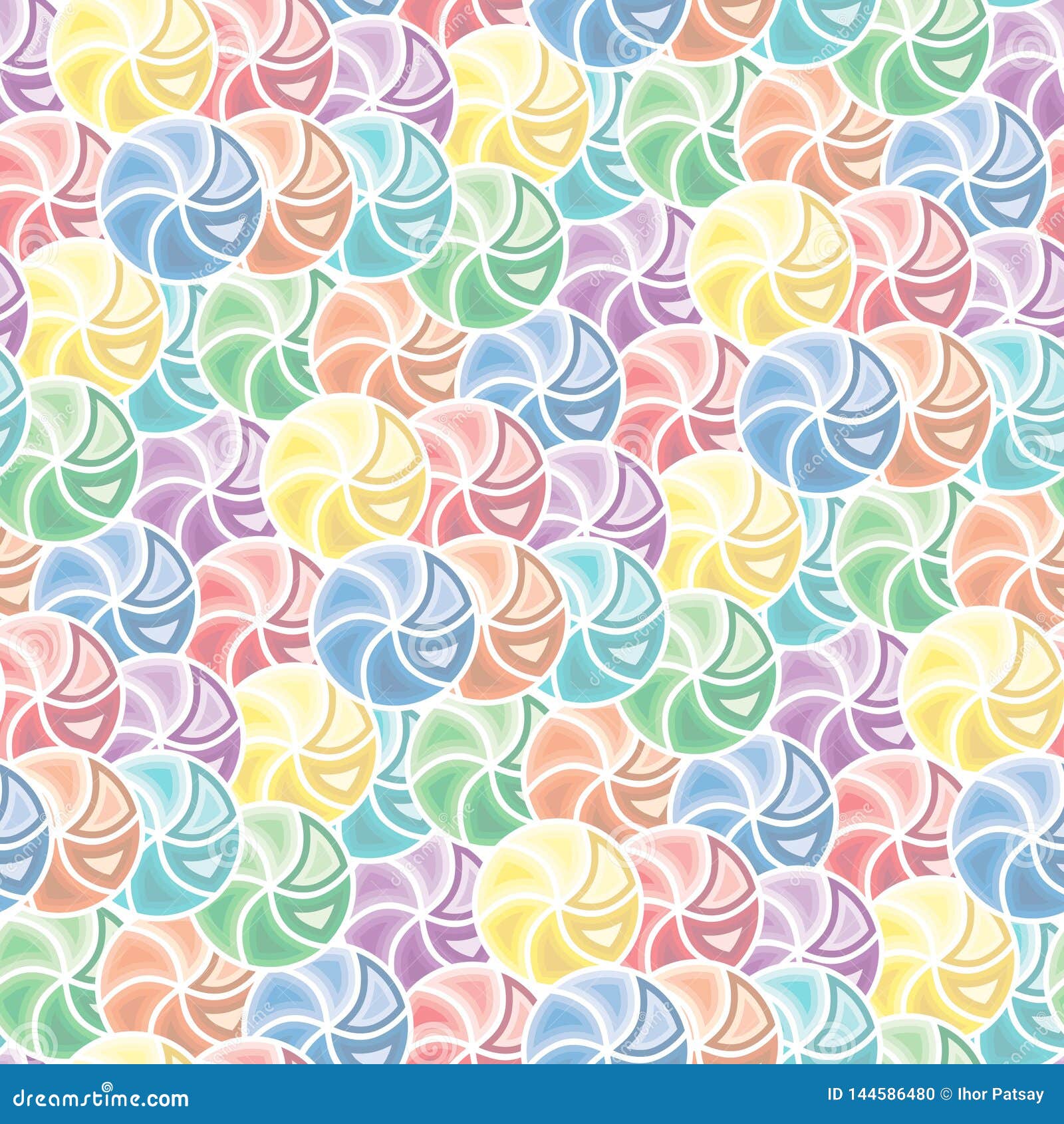 Seamless Vivid Swirl Pattern Stock Vector - Illustration of periodic ...