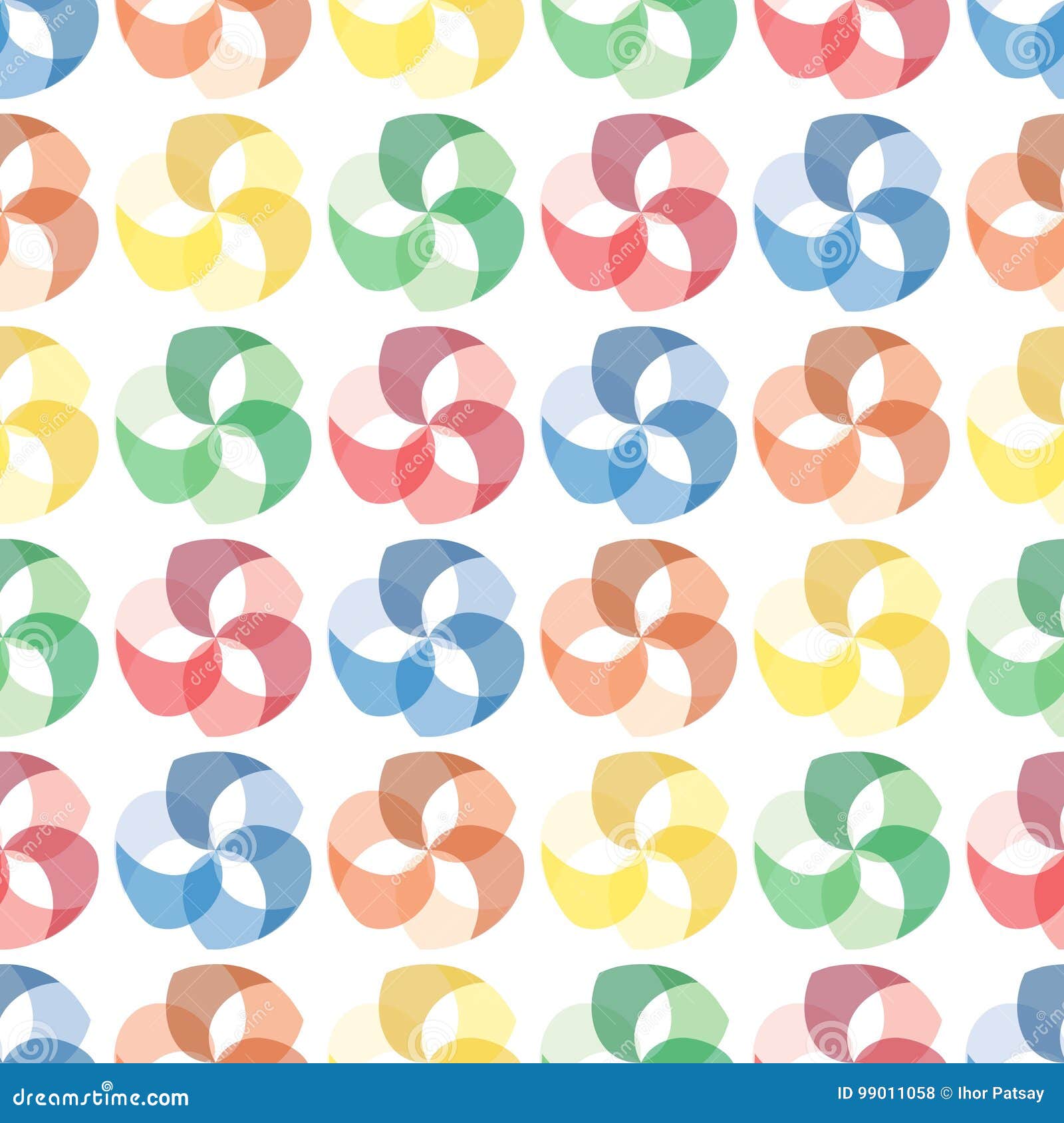 Seamless Vivid Swirl Pattern Stock Vector - Illustration of spring ...
