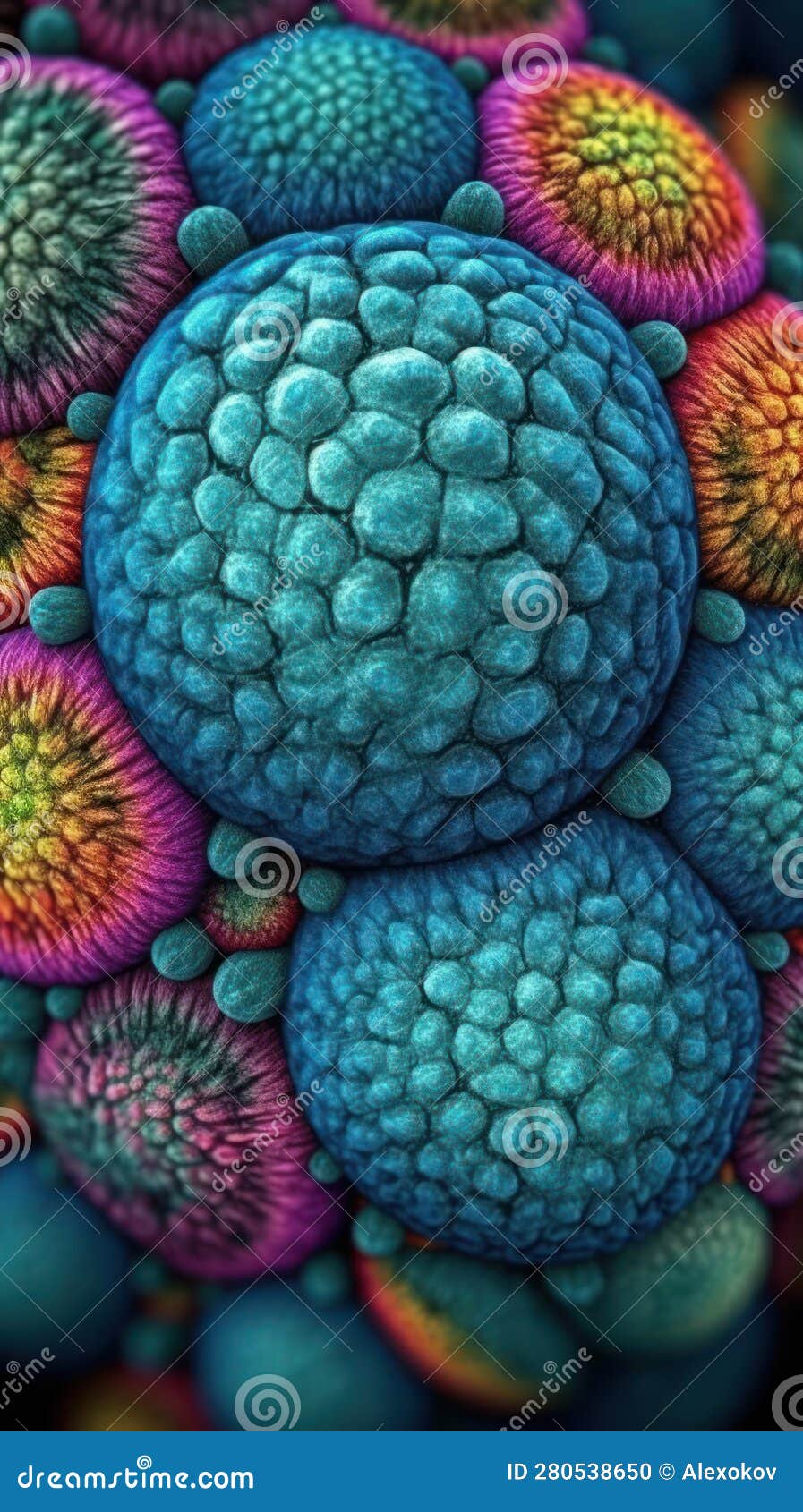 Vivid Colors of Cell Division: a Highly Detailed Electron Microscope ...